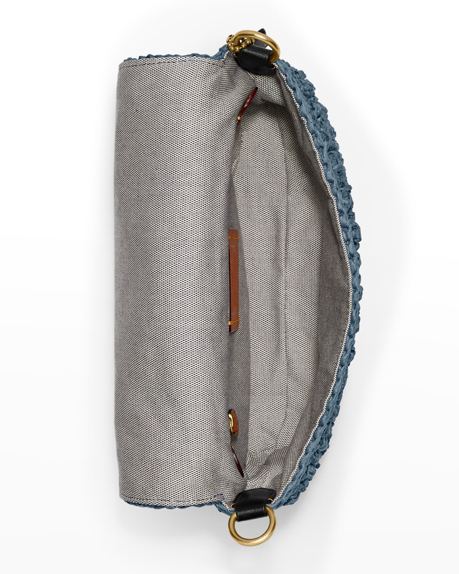 Coach Tabby Cherry Embroidered Straw Shoulder Bag | Neiman Marcus