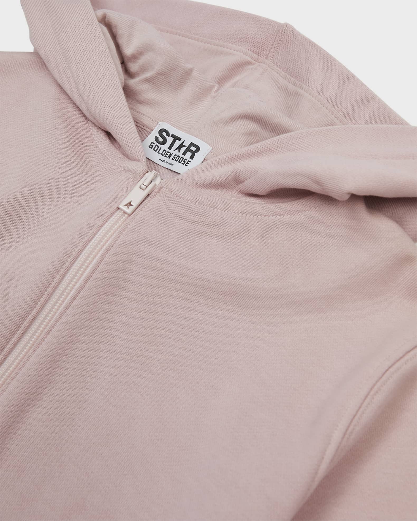 Girl's Glitter Star Zip Up Hoodie | Neiman Marcus