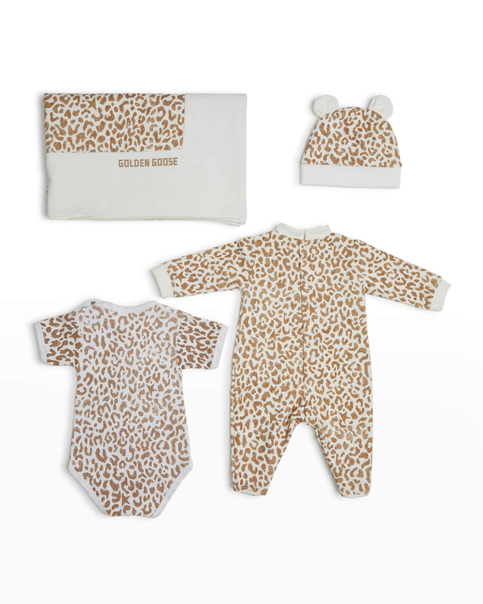 Golden Goose Girl's 4-Piece Star Baby Gift Set, Size Newborn-6M ...