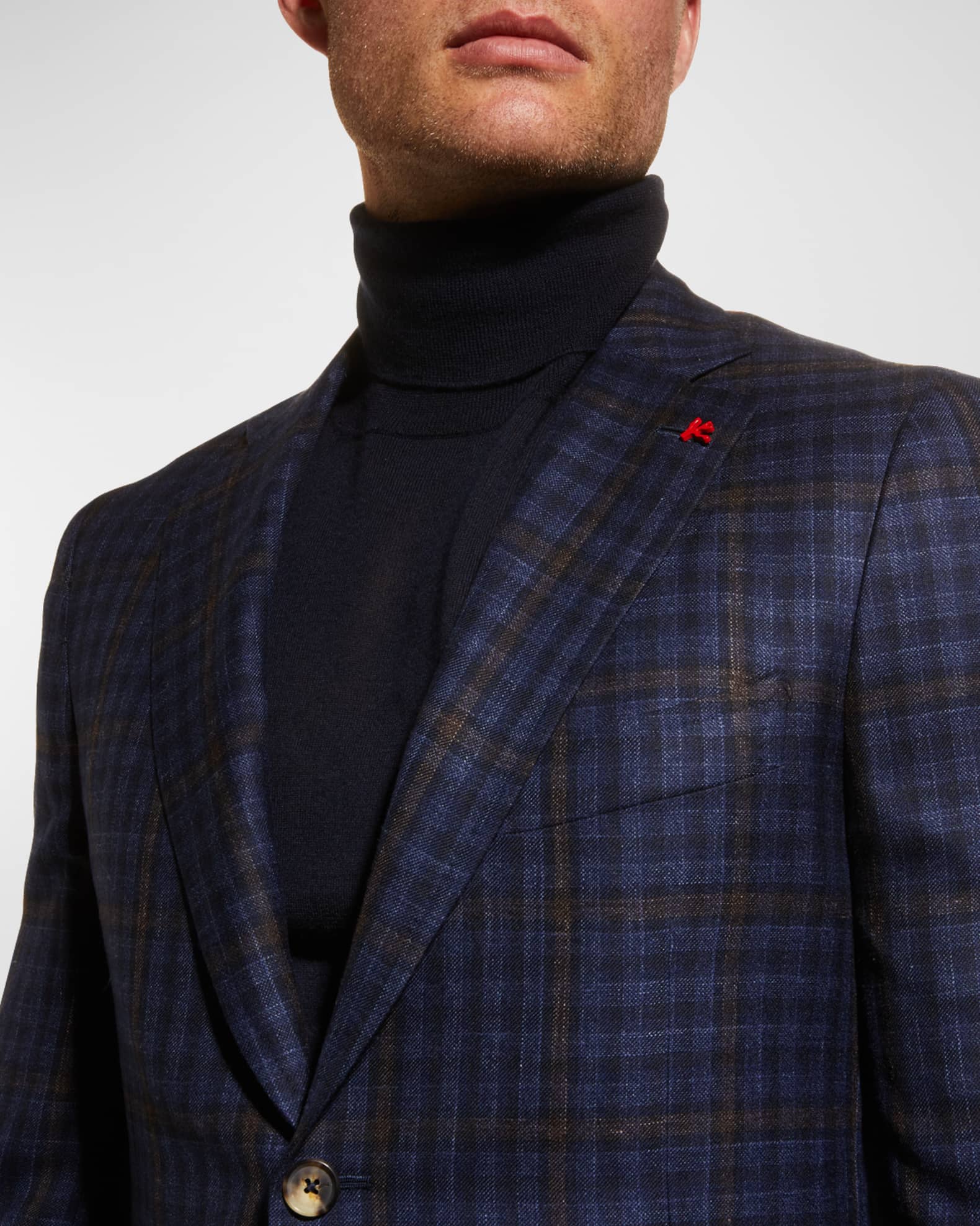 Isaia Men's Check Sport Coat | Neiman Marcus