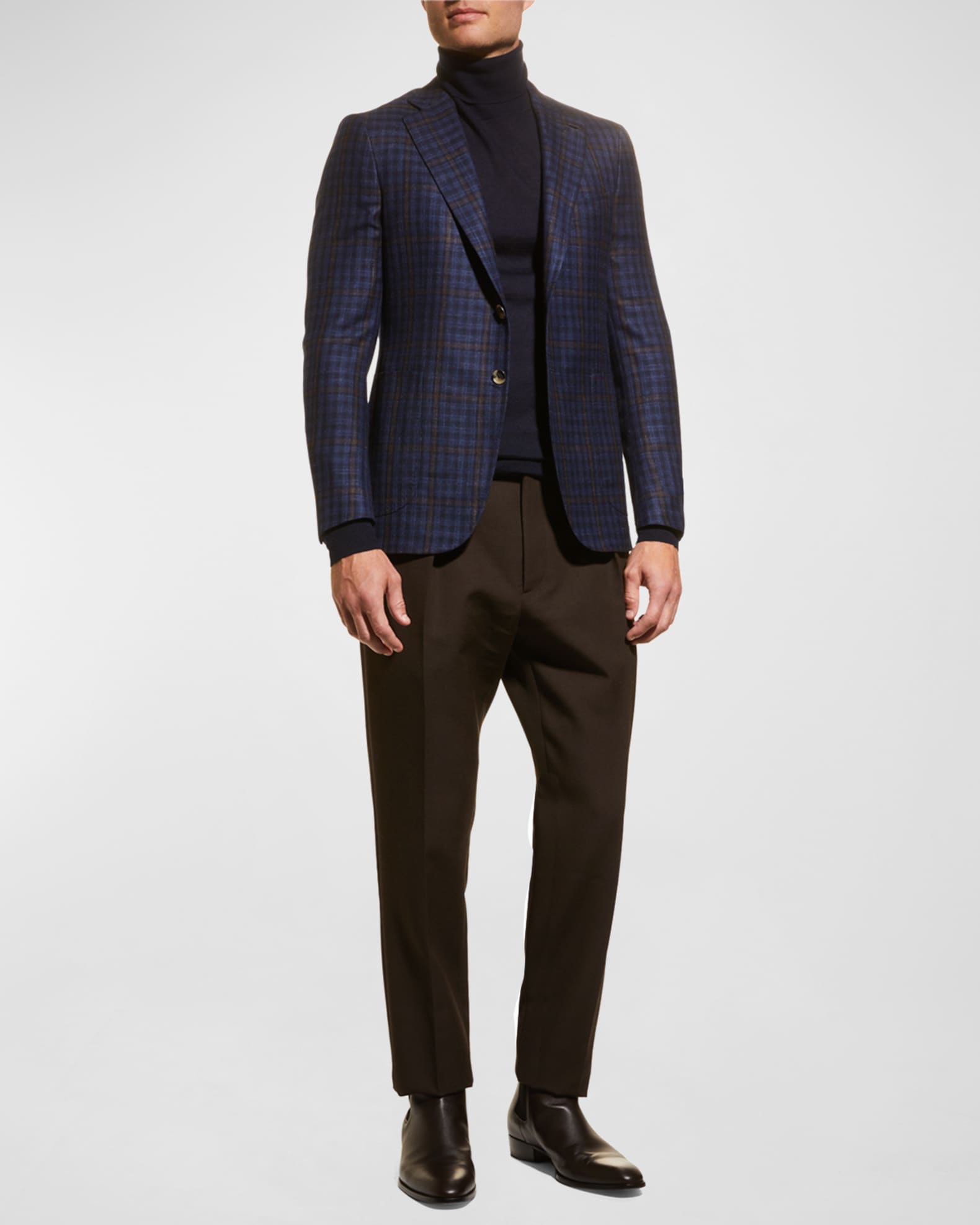 Isaia Men's Check Sport Coat | Neiman Marcus