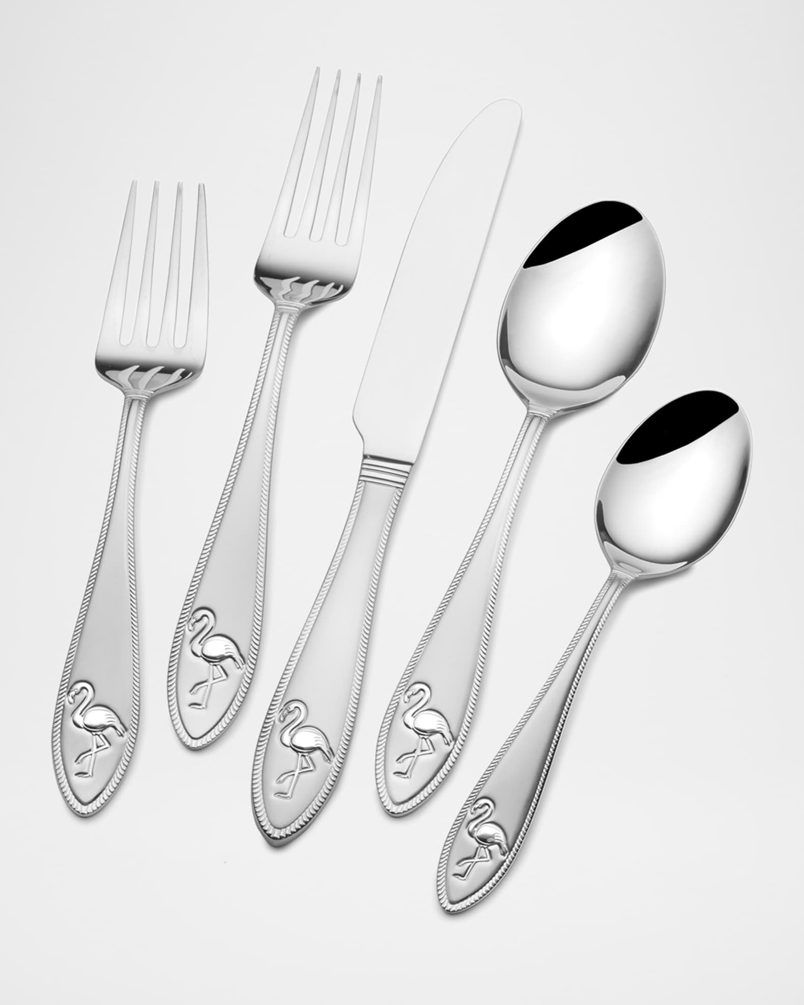 Towle Silversmiths Flamingo 20-Piece Flatware Set | Neiman Marcus