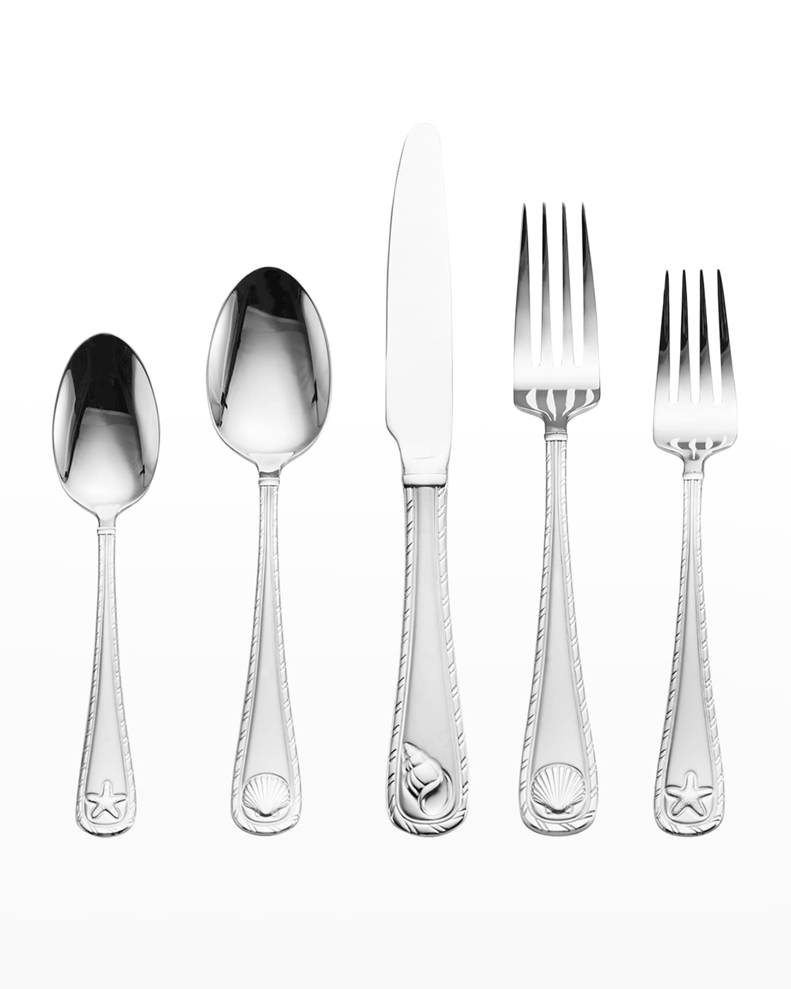 Towle Silversmiths Antigua Frost Stainless Steel 20-Piece Flatware Set ...