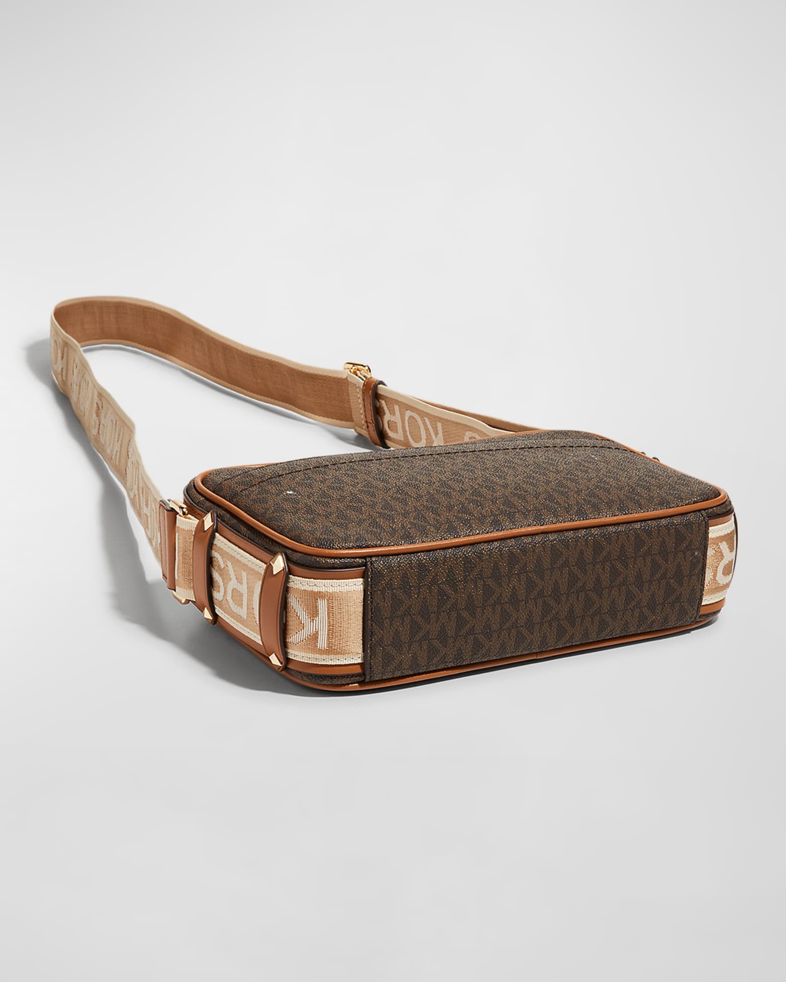 MICHAEL Michael Kors Maeve Monogram Canvas Pocket Crossbody Bag ...