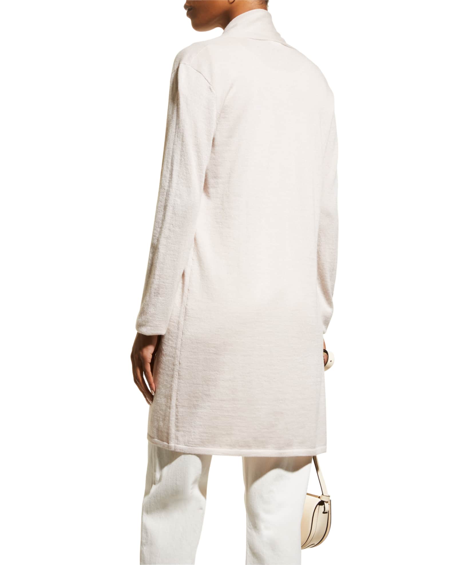 Neiman Marcus Cashmere Collection Superfine Cashmere Open-Front Duster ...