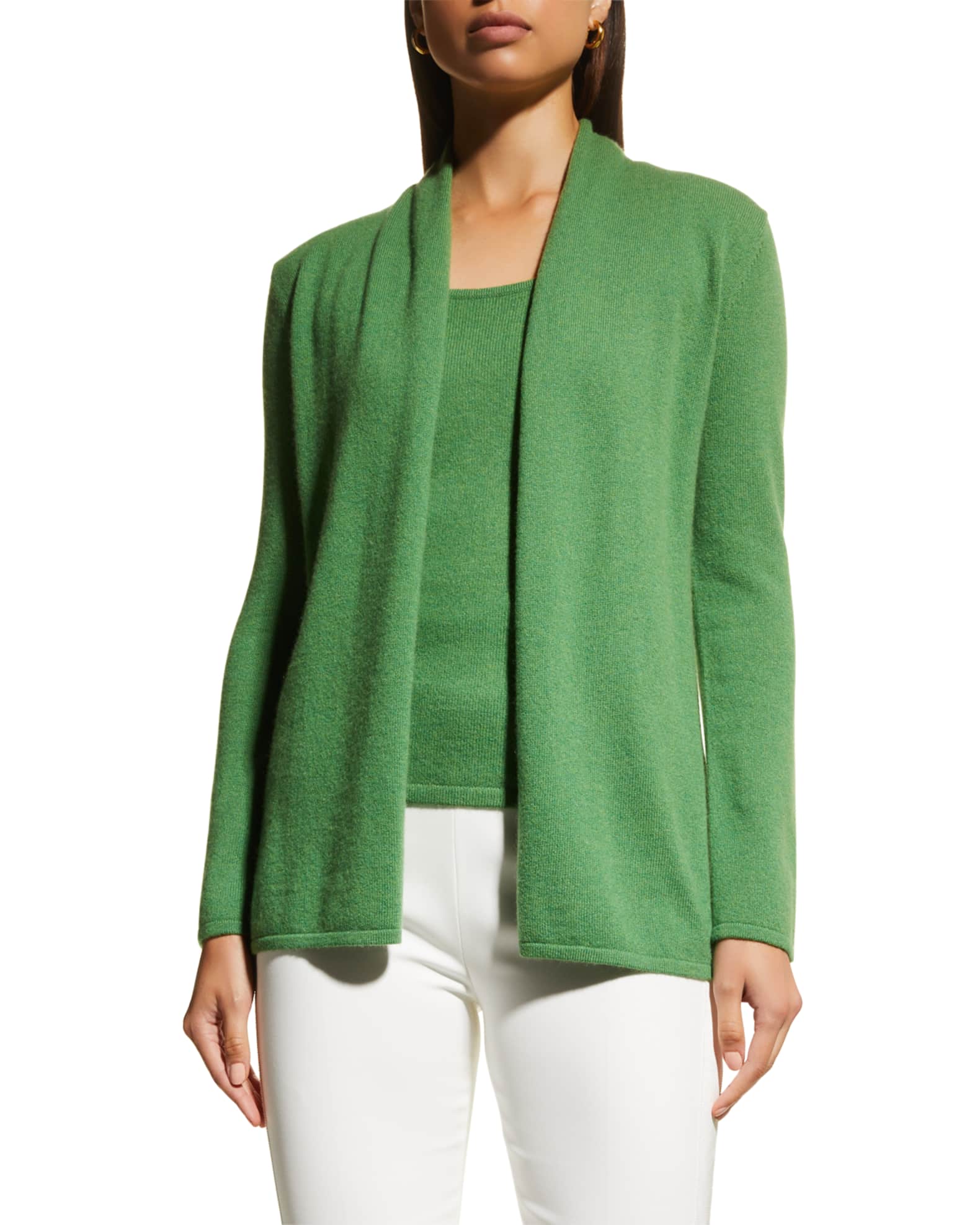 Neiman Marcus Cashmere Collection Open-Front Cashmere Cardigan | Neiman ...