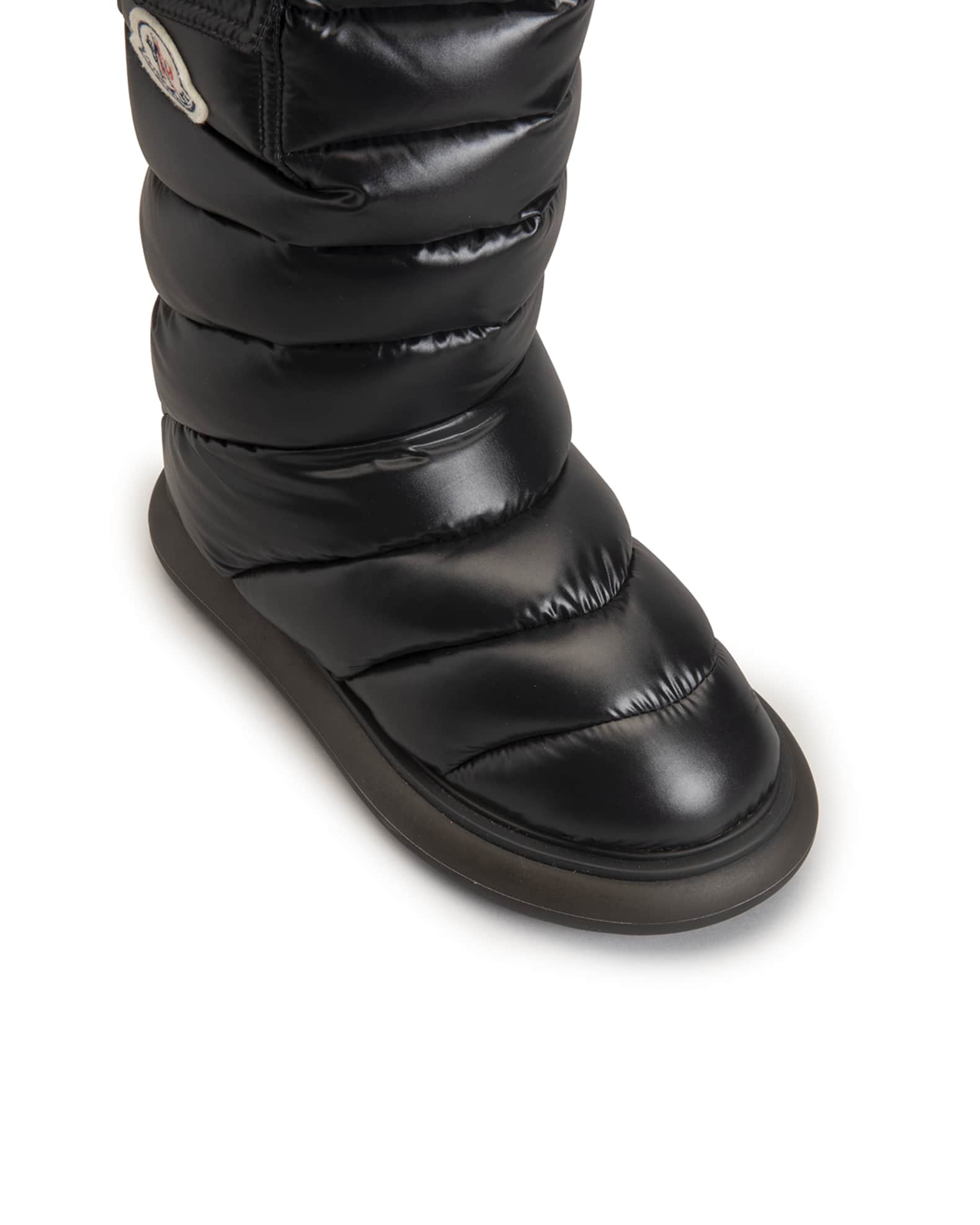Moncler Gaia Quilted Nylon Pocket Snow Boots | Neiman Marcus