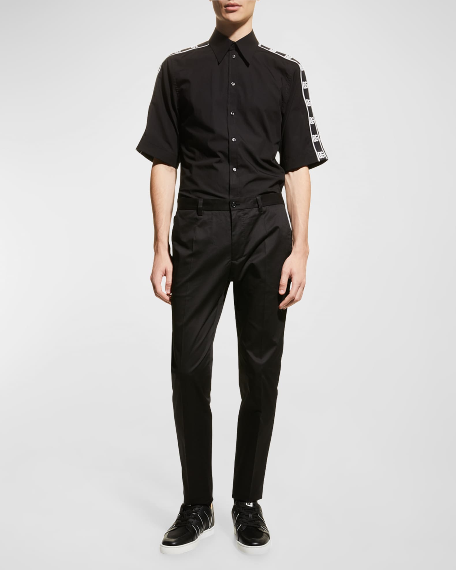Dolce&Gabbana Men's Gabardine Stretch Pants | Neiman Marcus