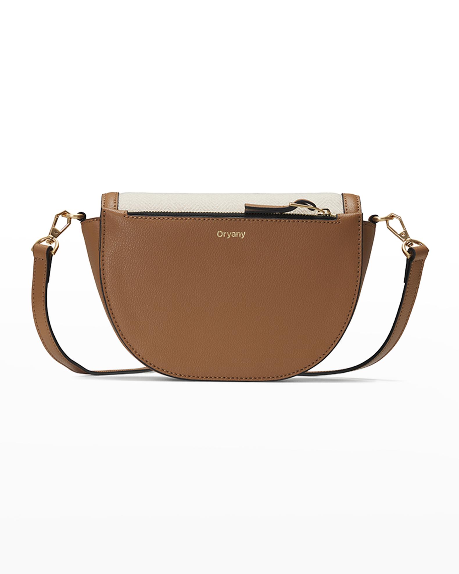 Oryany Lottie Saddle Canvas Crossbody Bag | Neiman Marcus