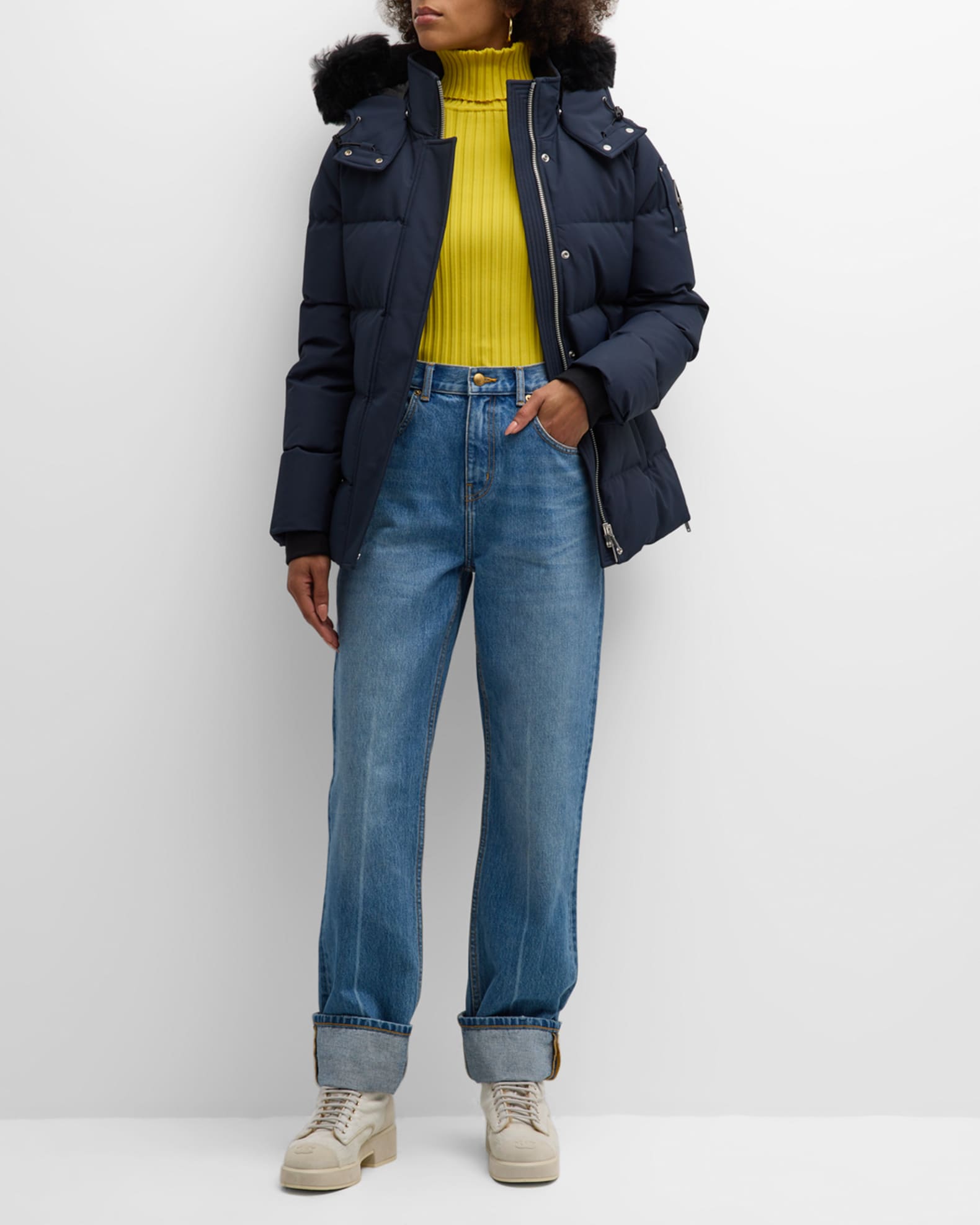 Moose Knuckles Cloud 3Q Jacket Shearling | Neiman Marcus