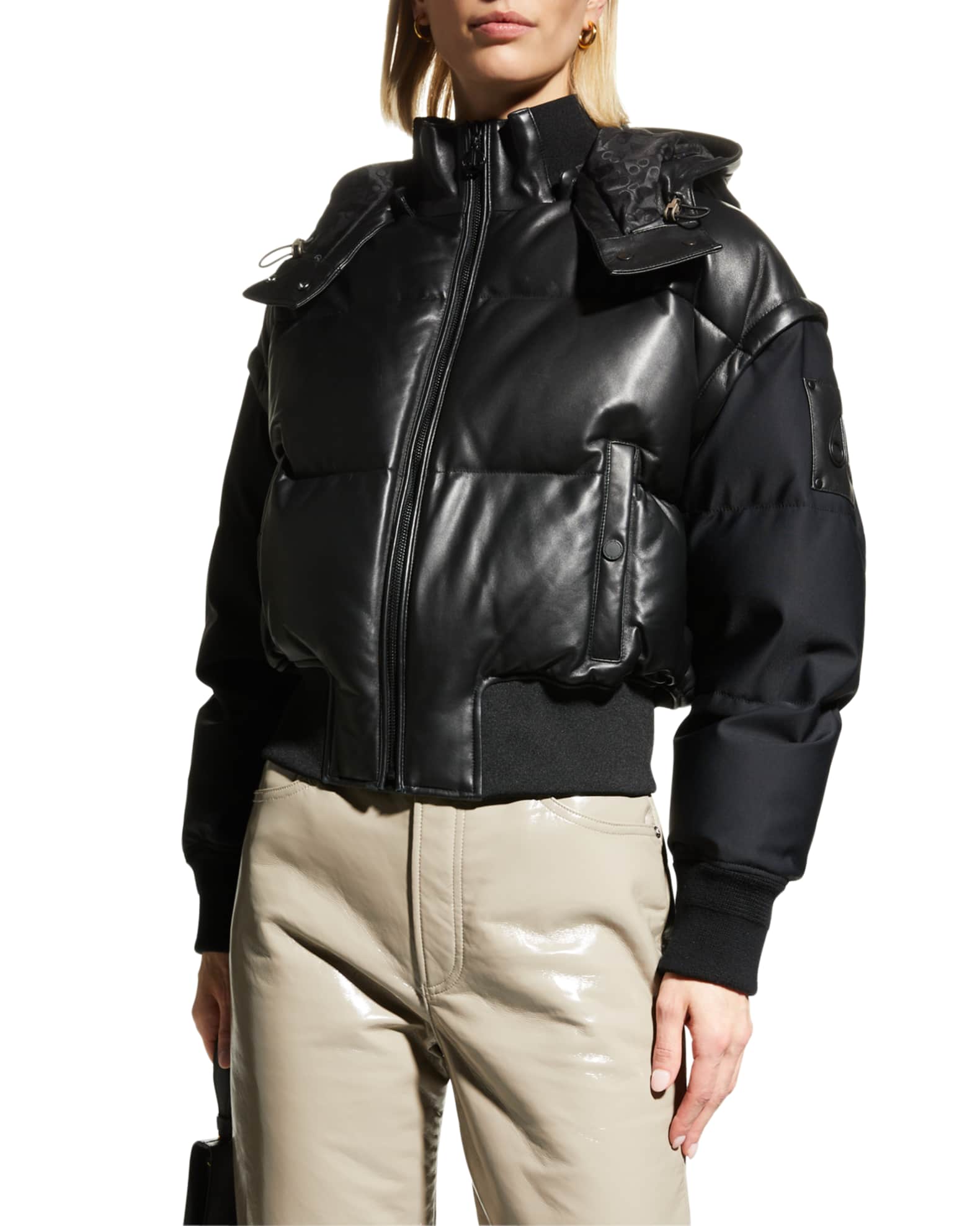 Moose Knuckles Halsey Convertible Bomber Jacket | Neiman Marcus
