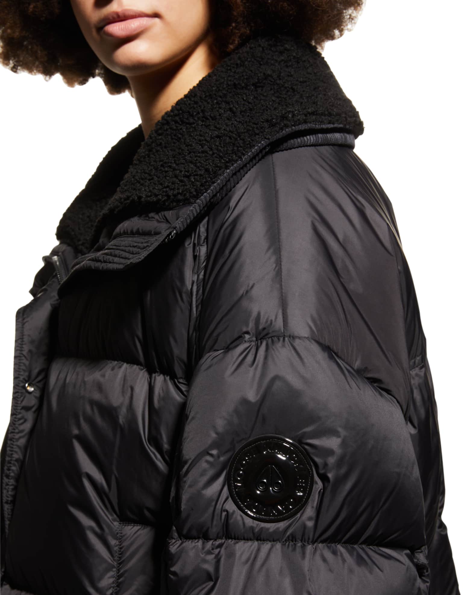 Moose Knuckles Elmira Sherpa Lined Puffer Coat | Neiman Marcus