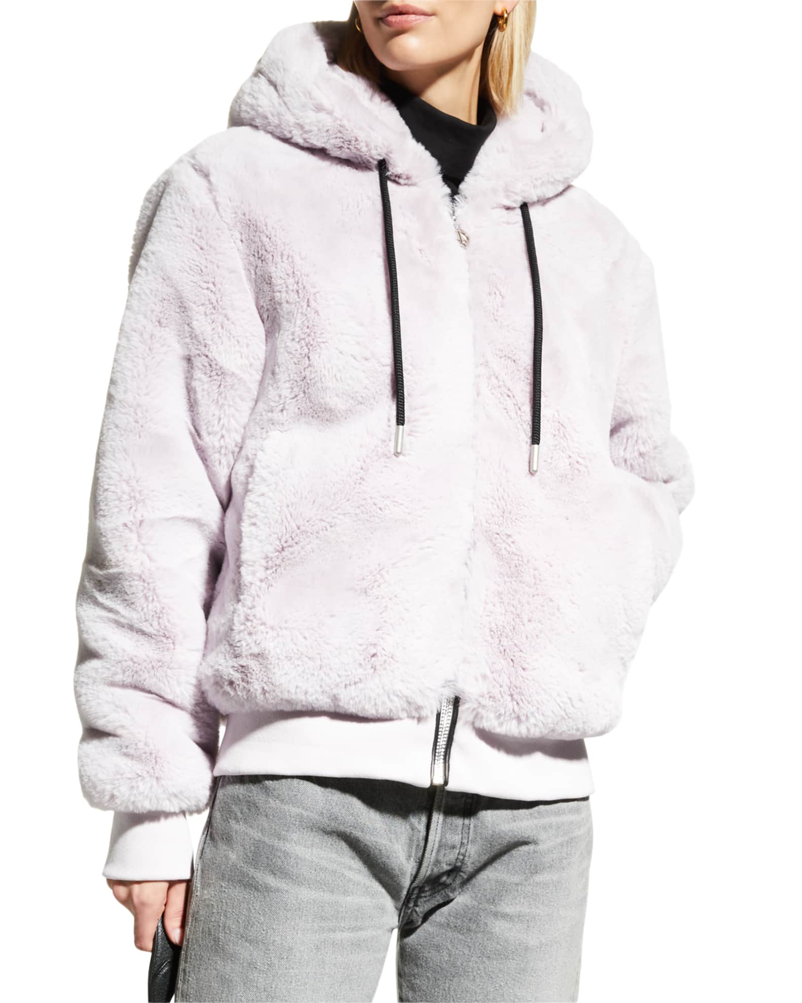 Moose Knuckles Portland Faux Fur Bunny Coat | Neiman Marcus