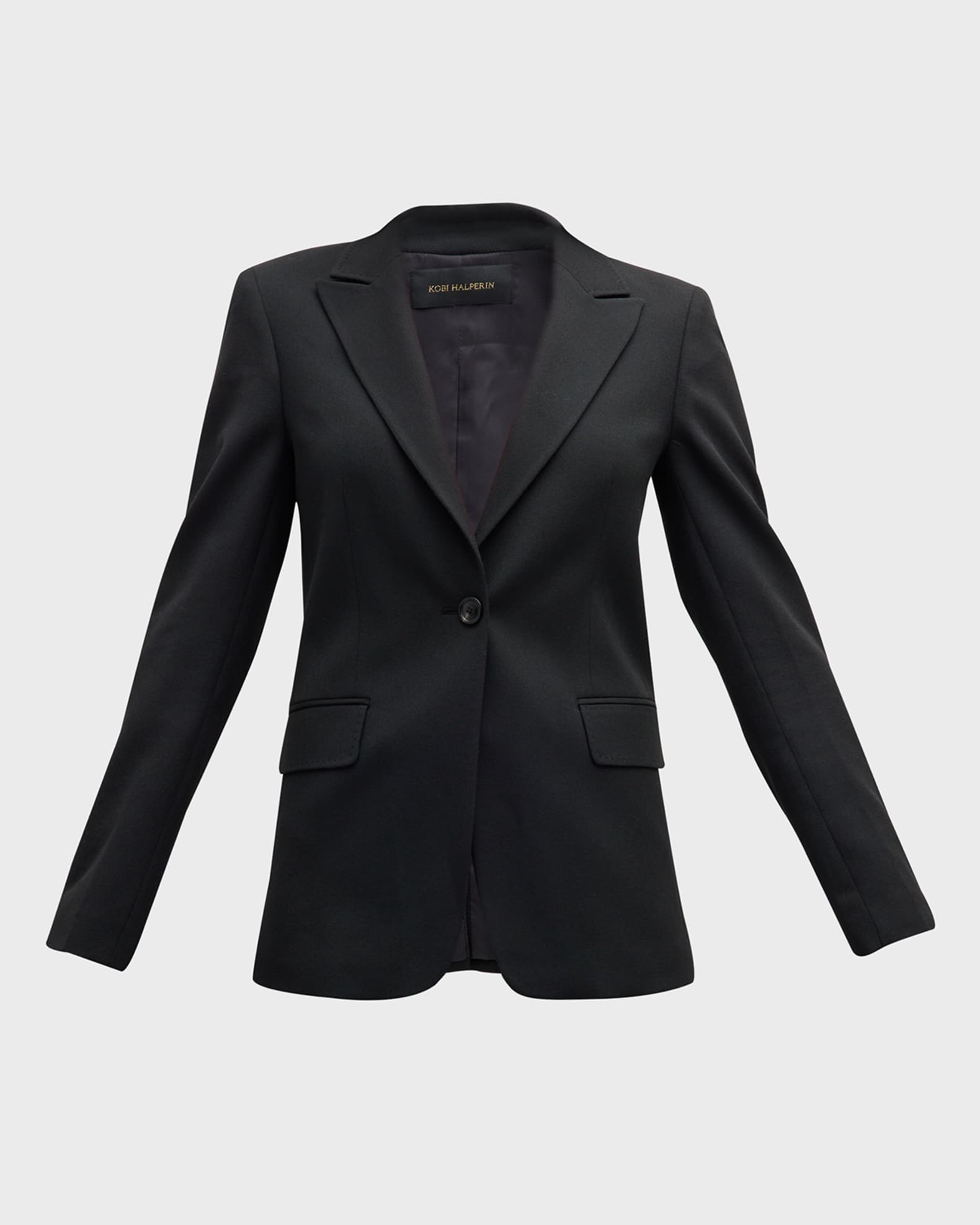 Kobi Halperin Melinda Peak-Lapel Cutaway Jacket | Neiman Marcus