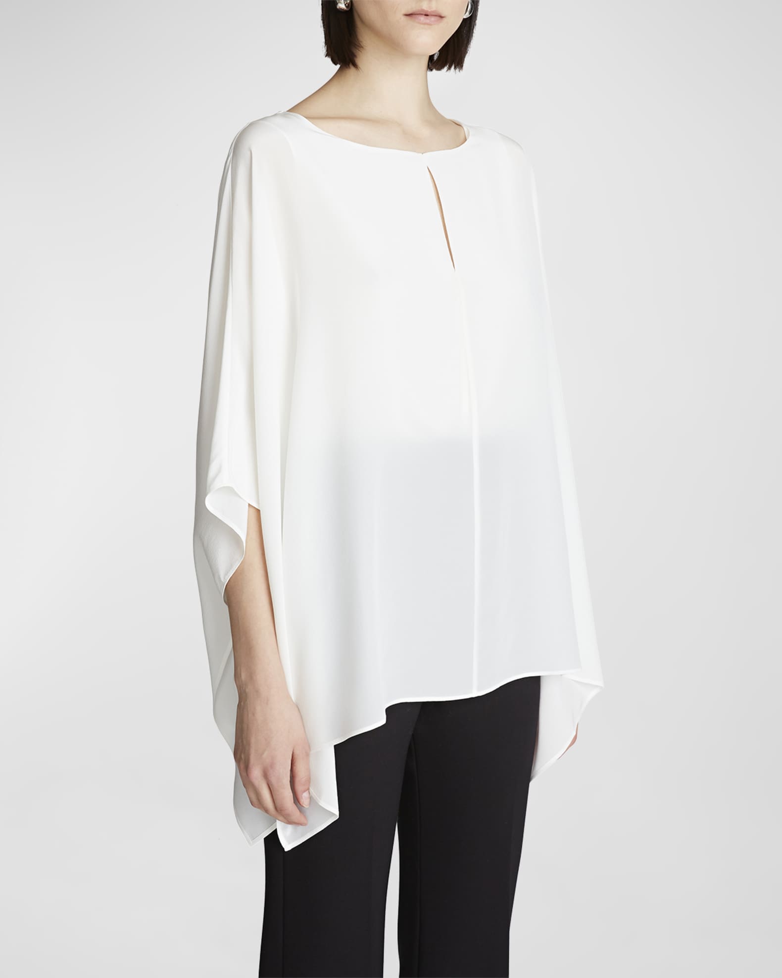 Halston Wendy Cutout Handkerchief Top | Neiman Marcus