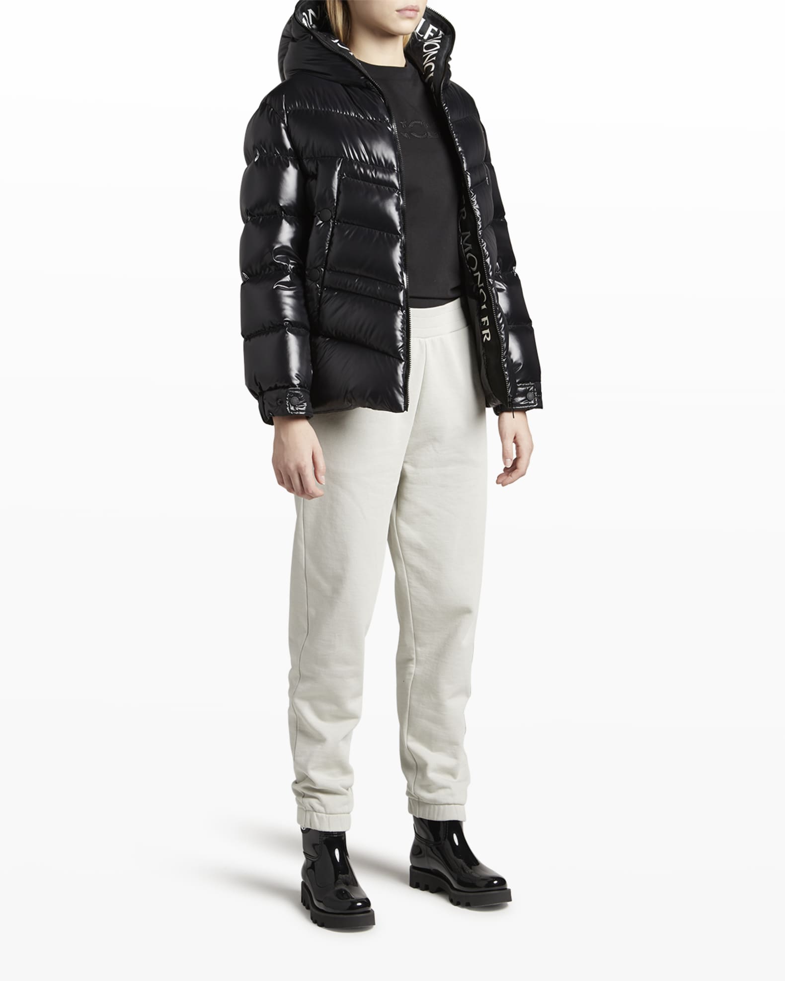 Moncler Clair Hooded Puffer Jacket | Neiman Marcus