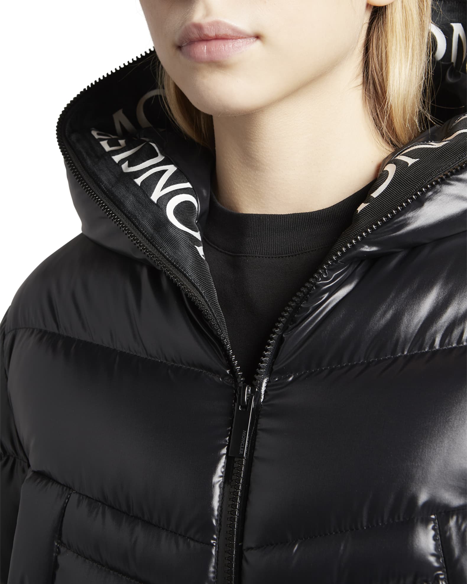 Moncler Clair Hooded Puffer Jacket | Neiman Marcus