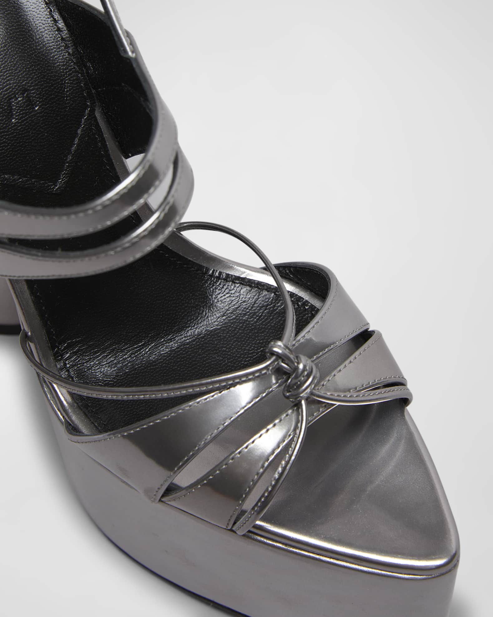 D'ACCORI Belle Calfskin Slingback Platform Sandals | Neiman Marcus