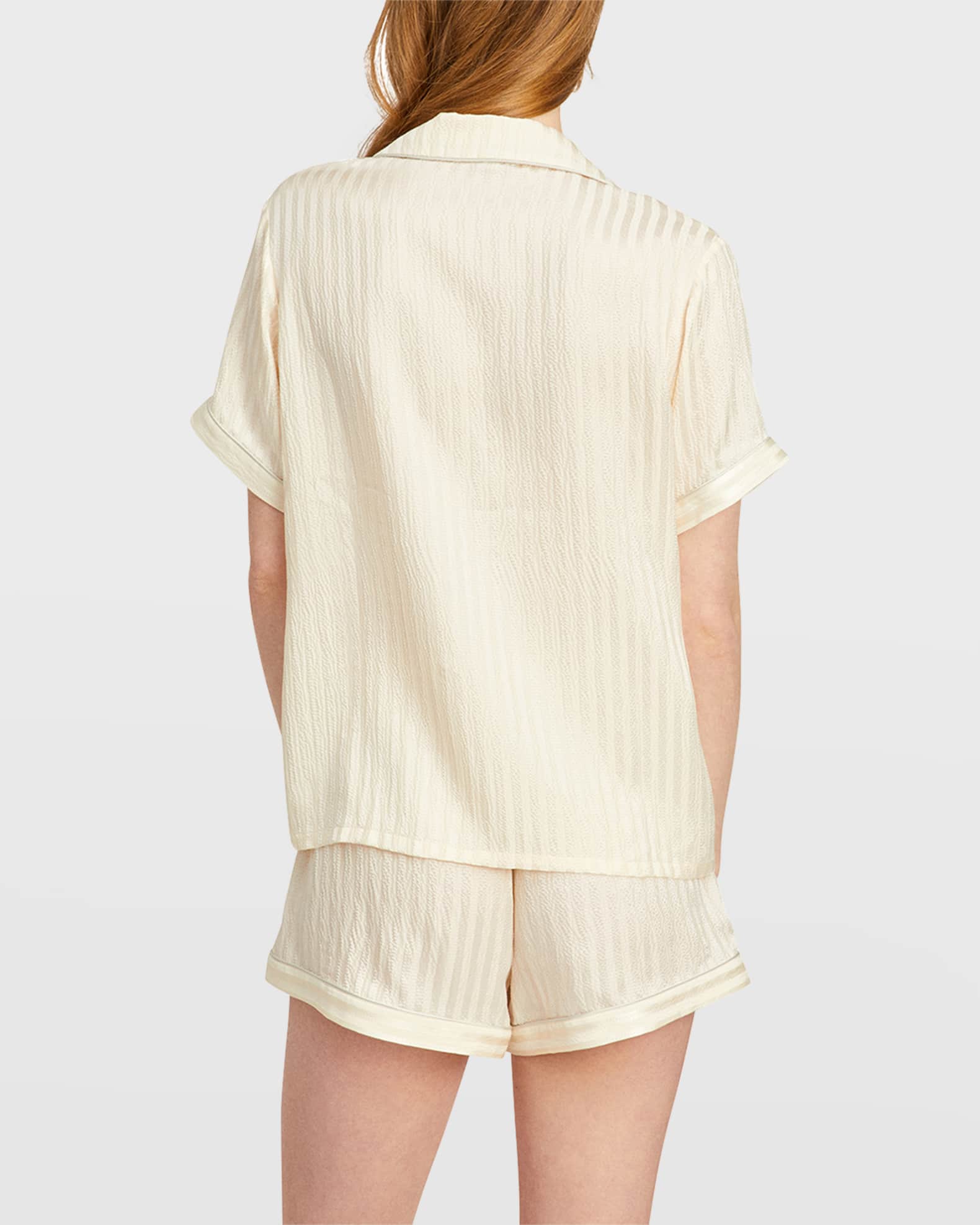 Morgan Lane Katelyn Fiona Striped Pajama Set | Neiman Marcus