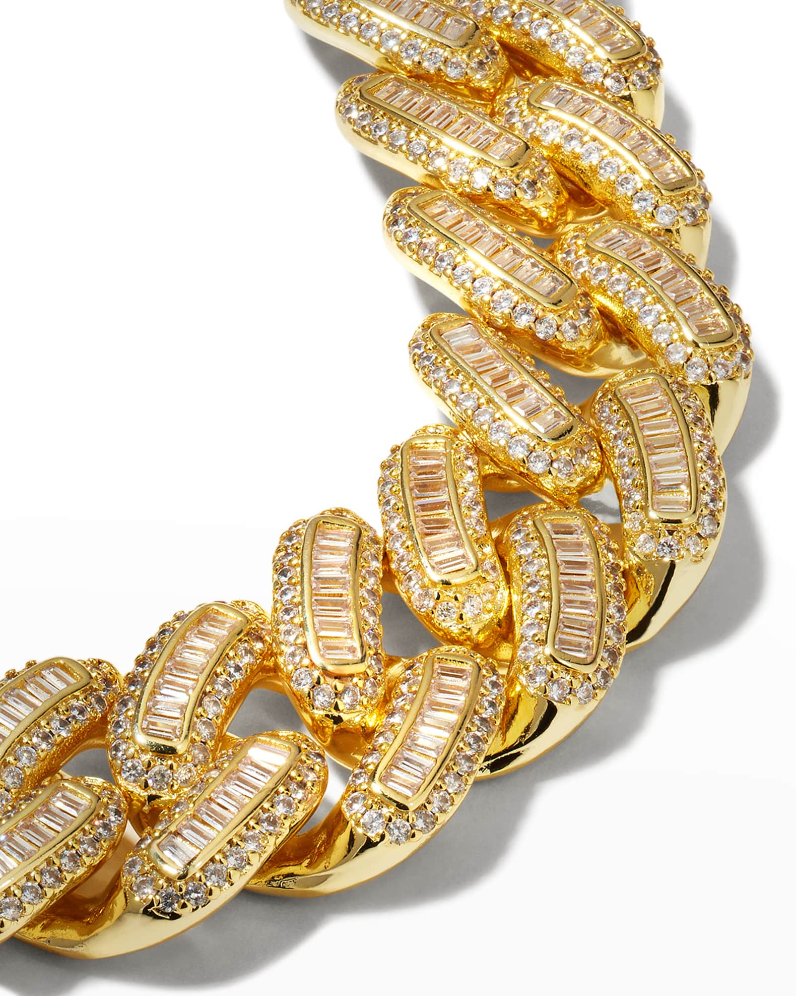 FALLON Baguette Curb Chain Bracelet | Neiman Marcus