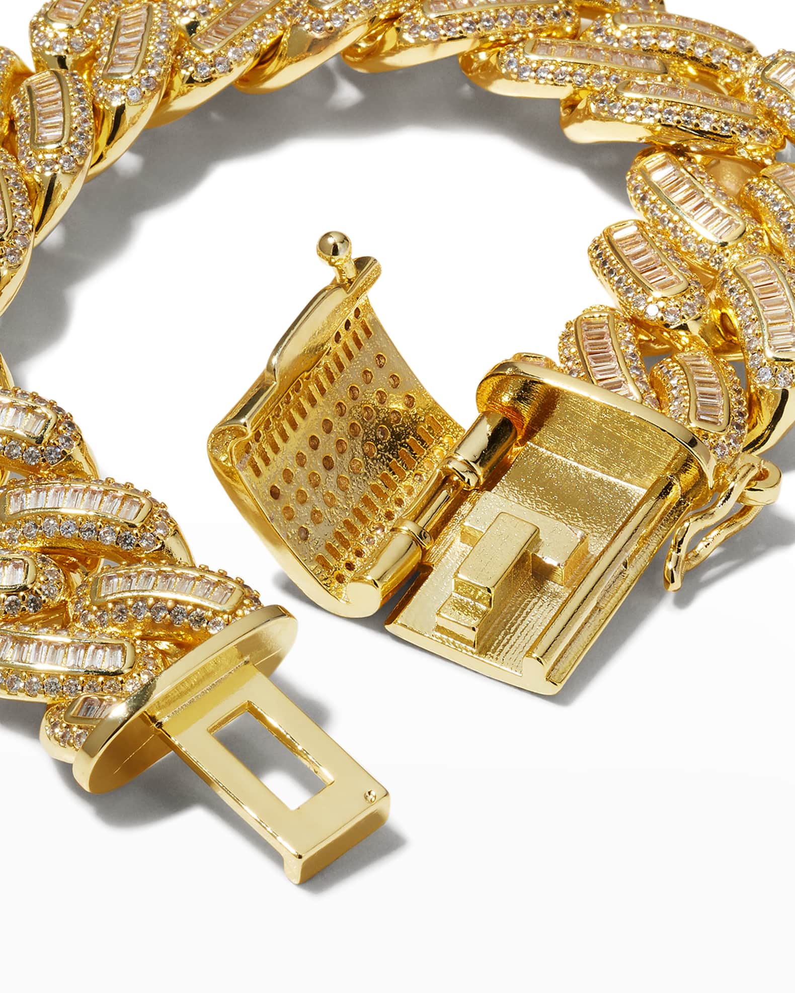 FALLON Baguette Curb Chain Bracelet | Neiman Marcus