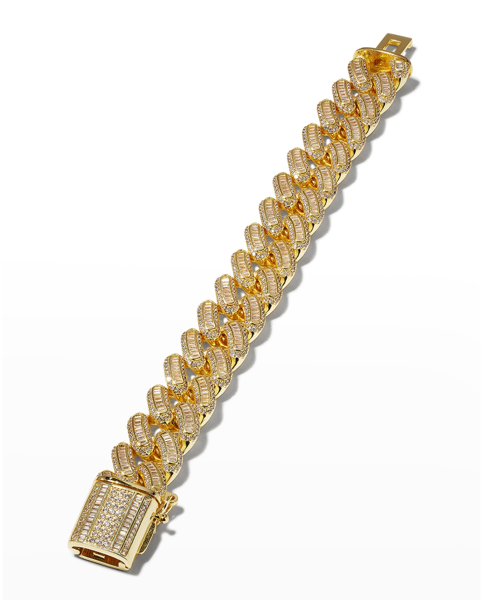 FALLON Baguette Curb Chain Bracelet | Neiman Marcus