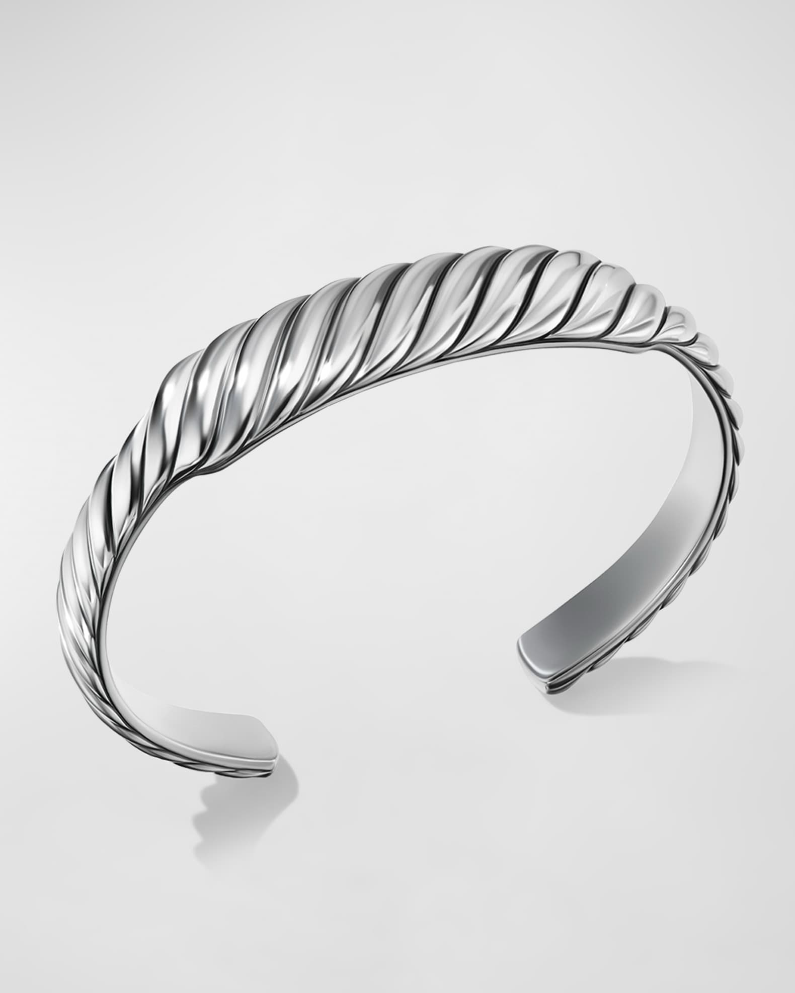 David Yurman Sculpted Cable Contour Cuff Bracelet in Silver, 13mm ...