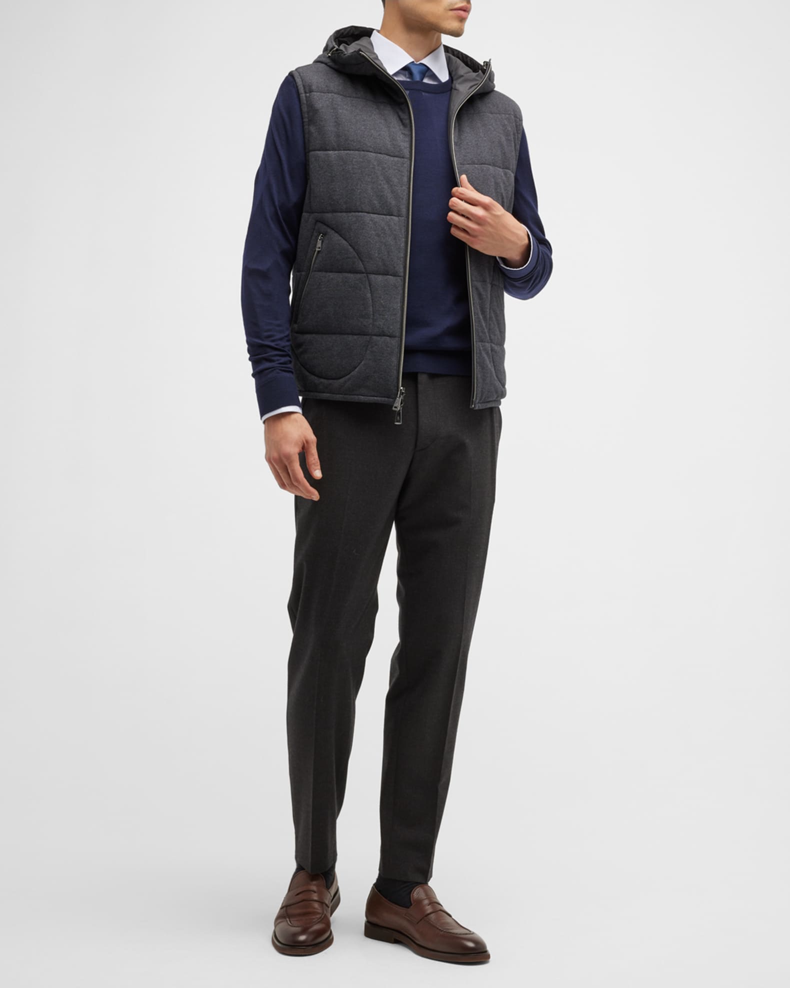 Ralph Lauren Purple Label Men's Mackey Reversible Hybrid Vest | Neiman ...