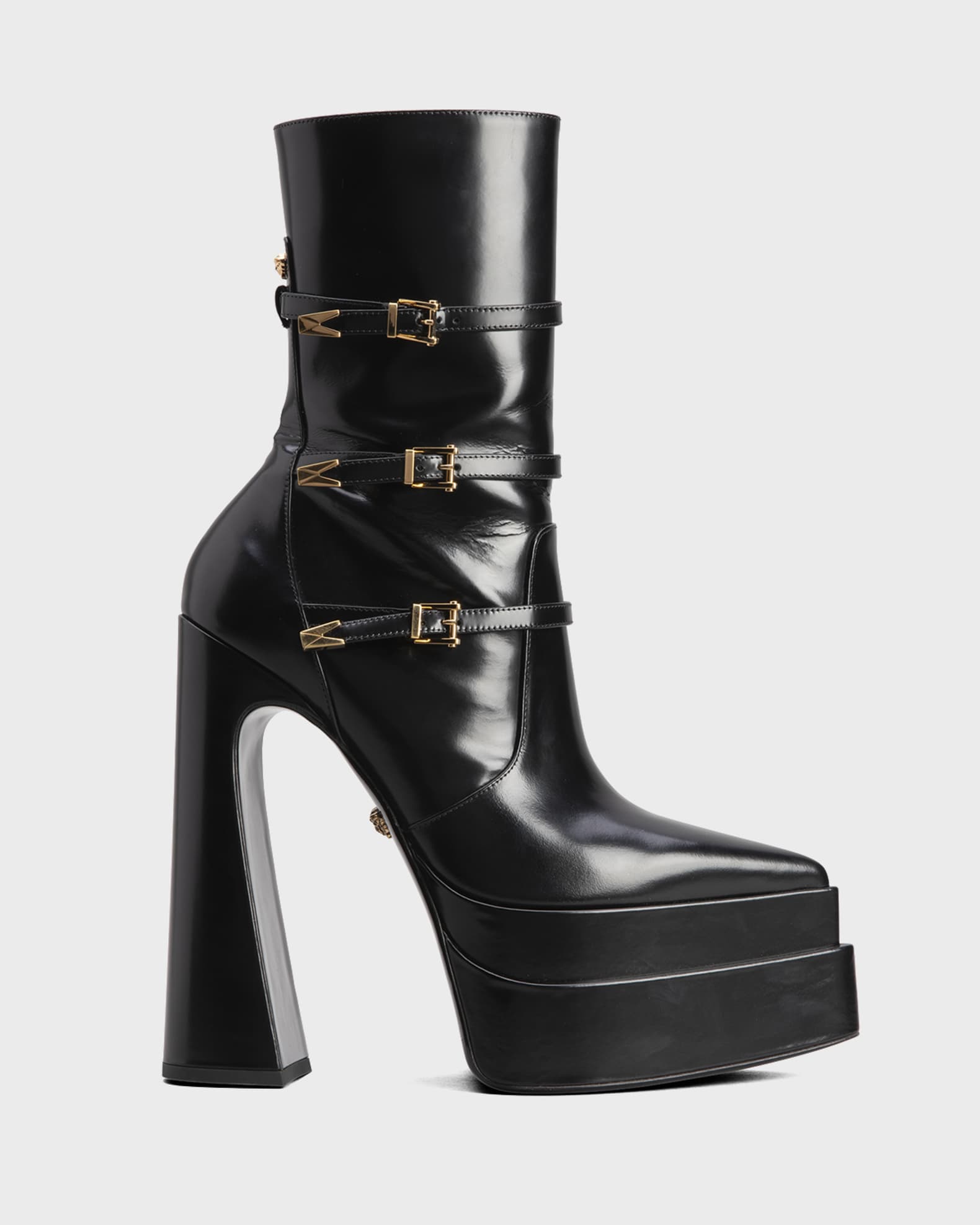 Versace Medusa Aevitas Platform Booties | Neiman Marcus