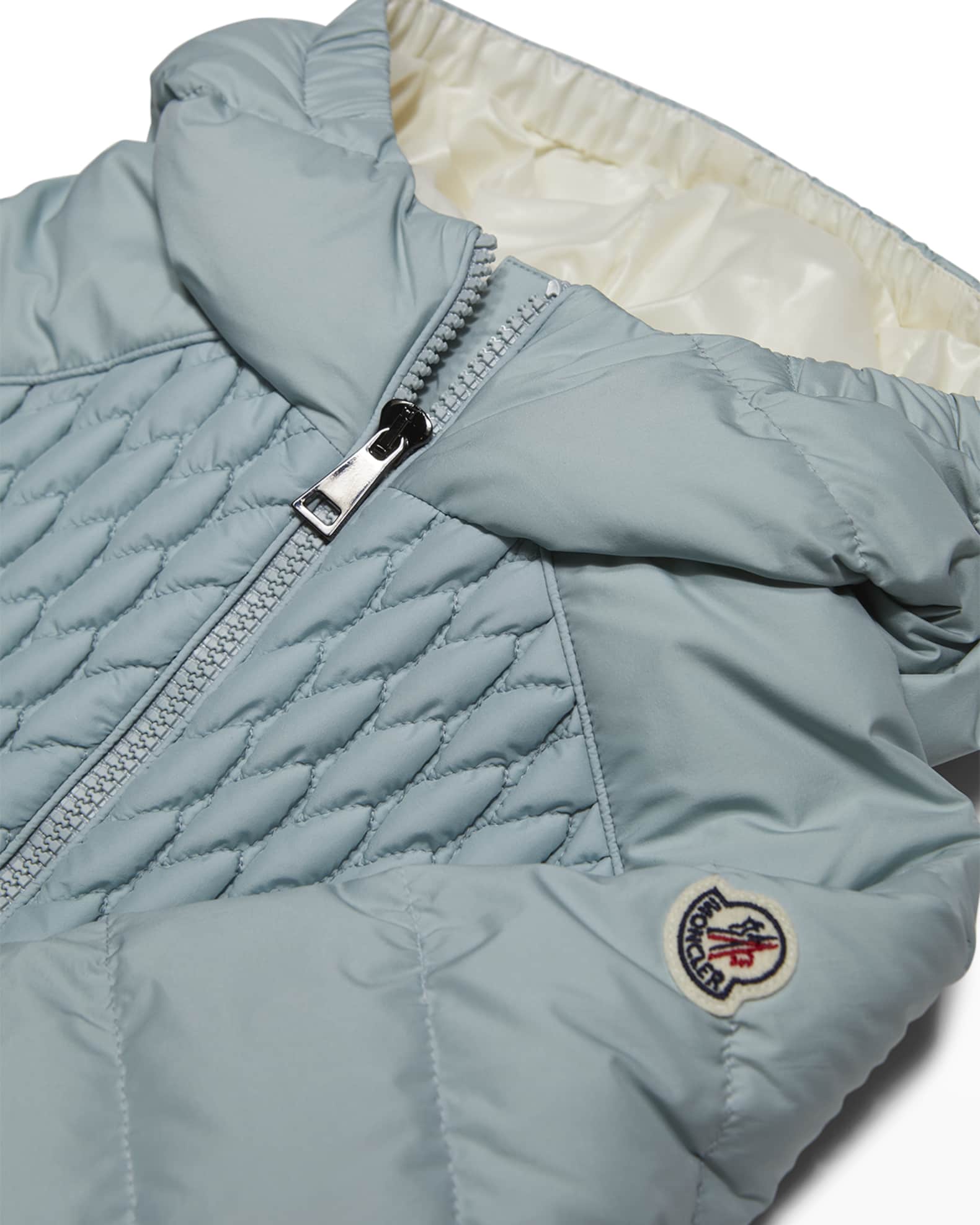 Moncler Girl's Arylam Braid Quilted Hooded Jacket, Size 8-14 | Neiman ...