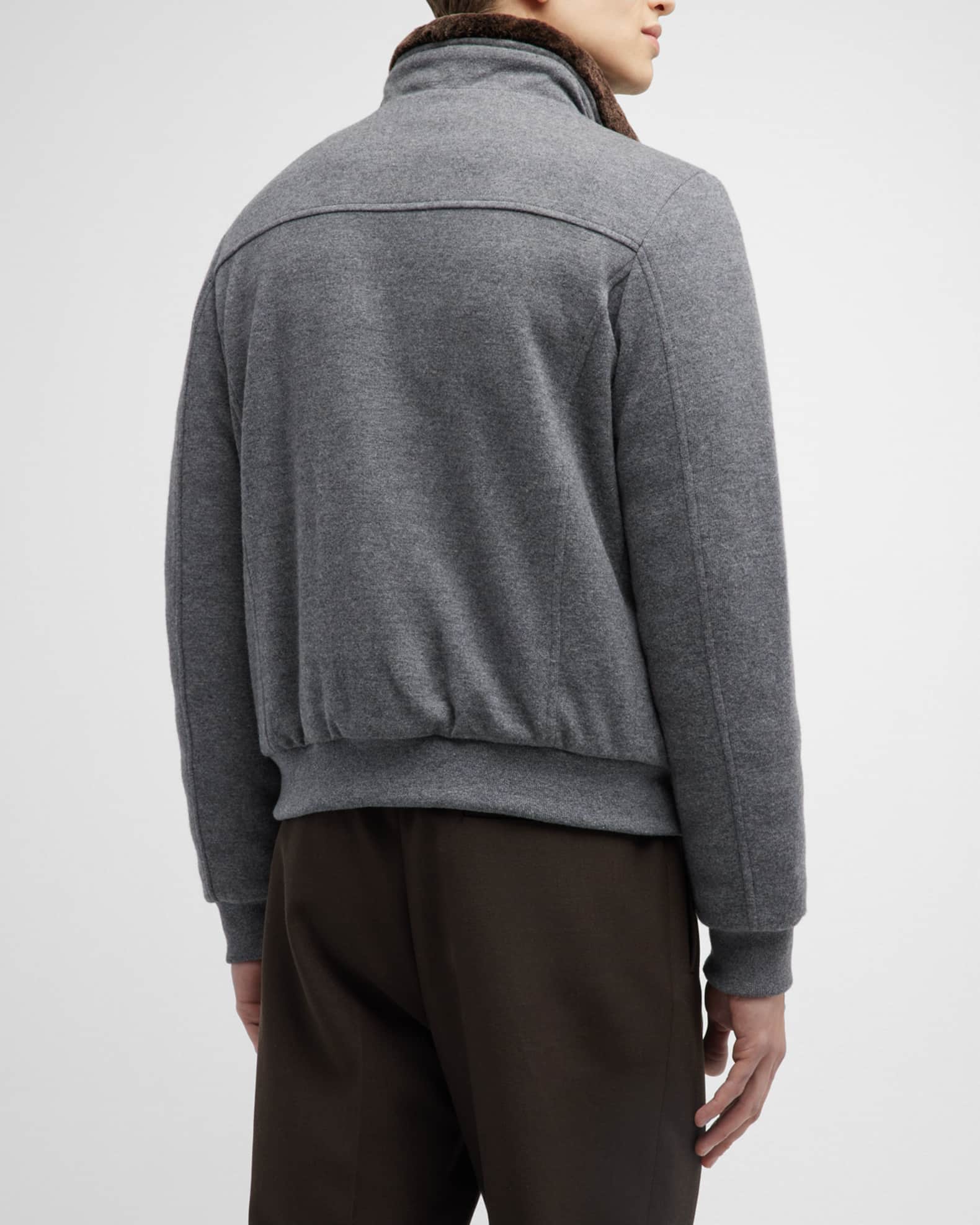 MooRER Men's Bomber Jacket with Shearling Collar | Neiman Marcus