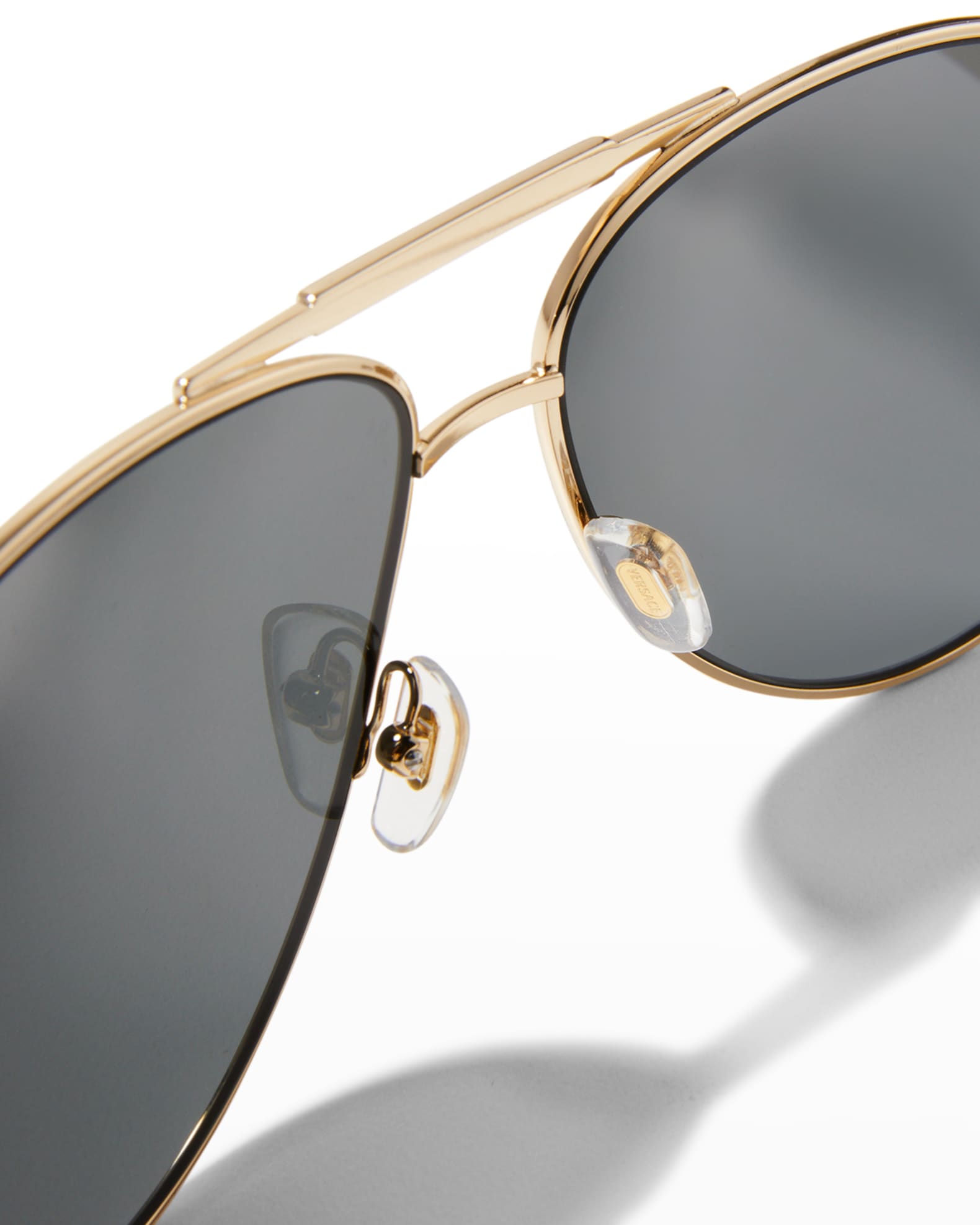 Versace Medusa Metal Aviator Sunglasses | Neiman Marcus