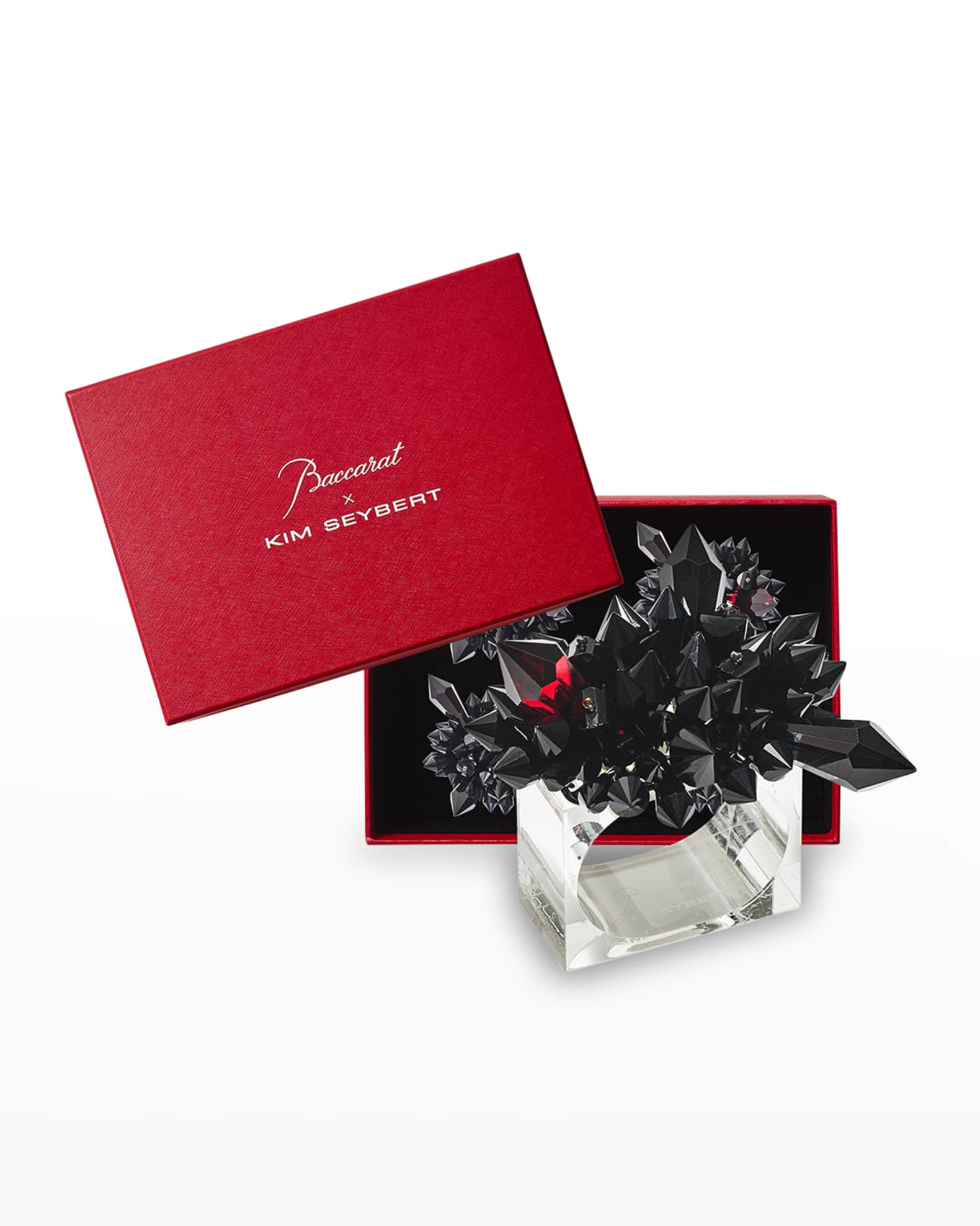 Baccarat x Kim Seybert Zenith Napkin Rings, Set of 4 | Neiman Marcus