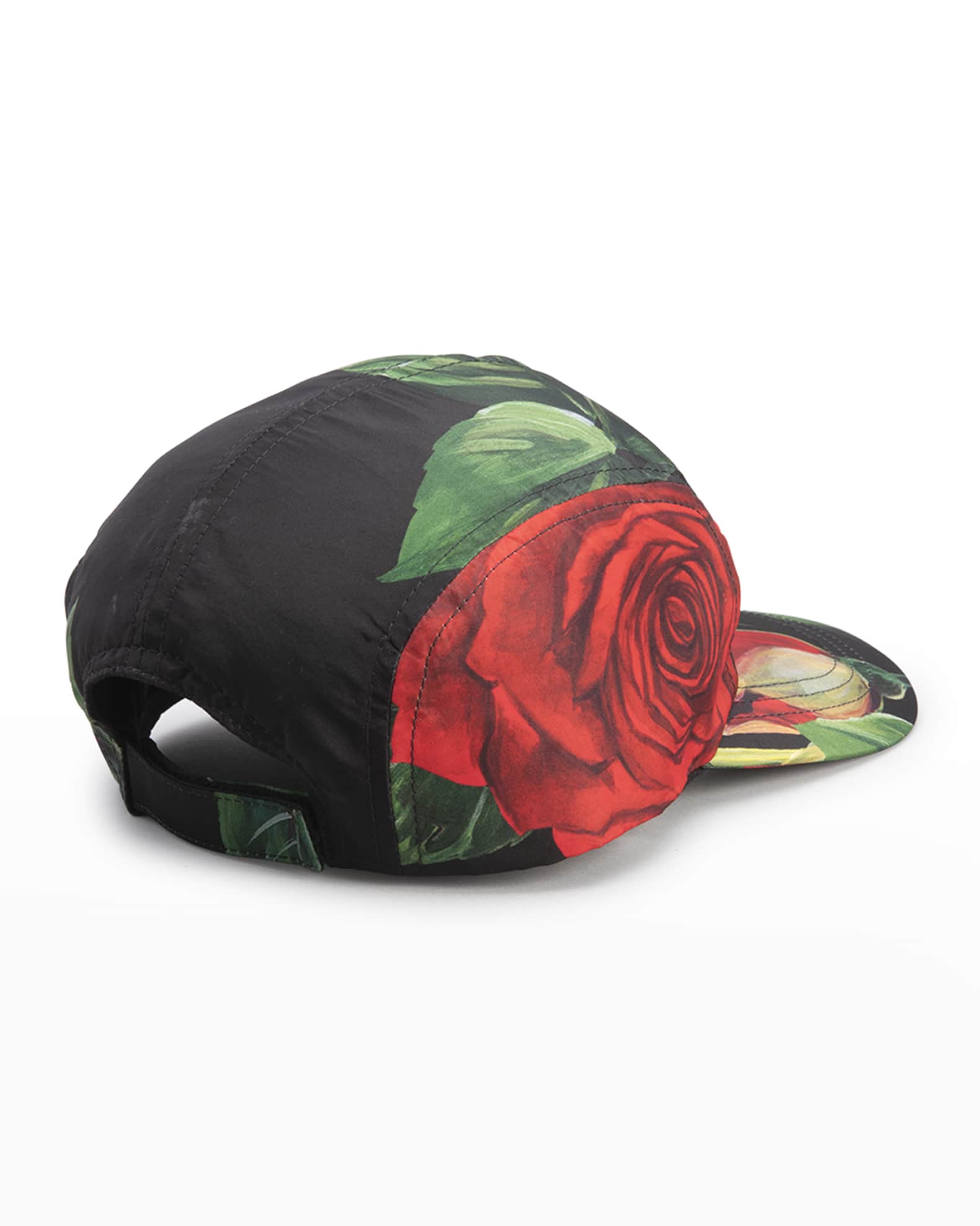Dolce&Gabbana DG Logo Rose Baseball Cap | Neiman Marcus