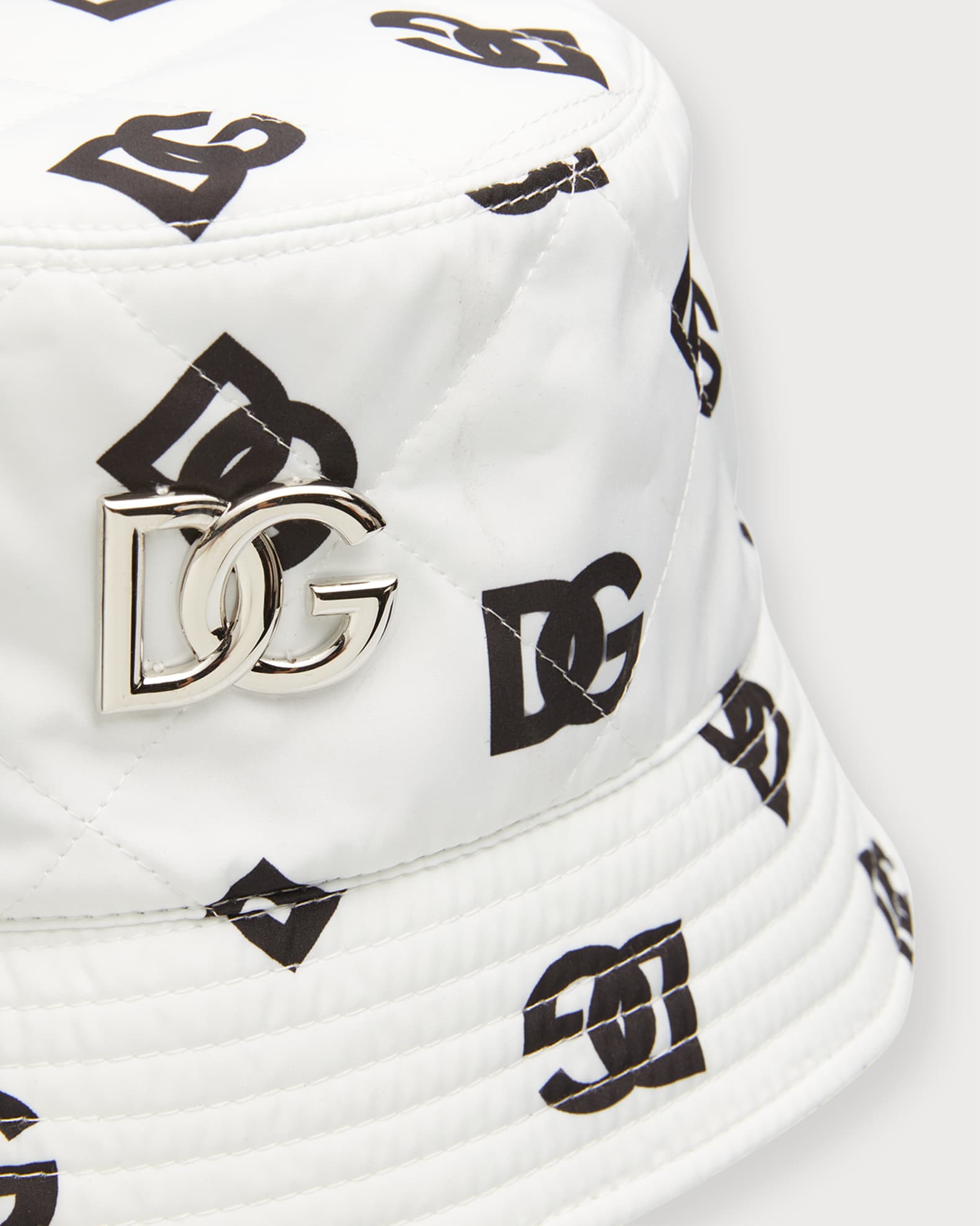 Dolce&Gabbana Interlocking DG Quilted Bucket Hat | Neiman Marcus