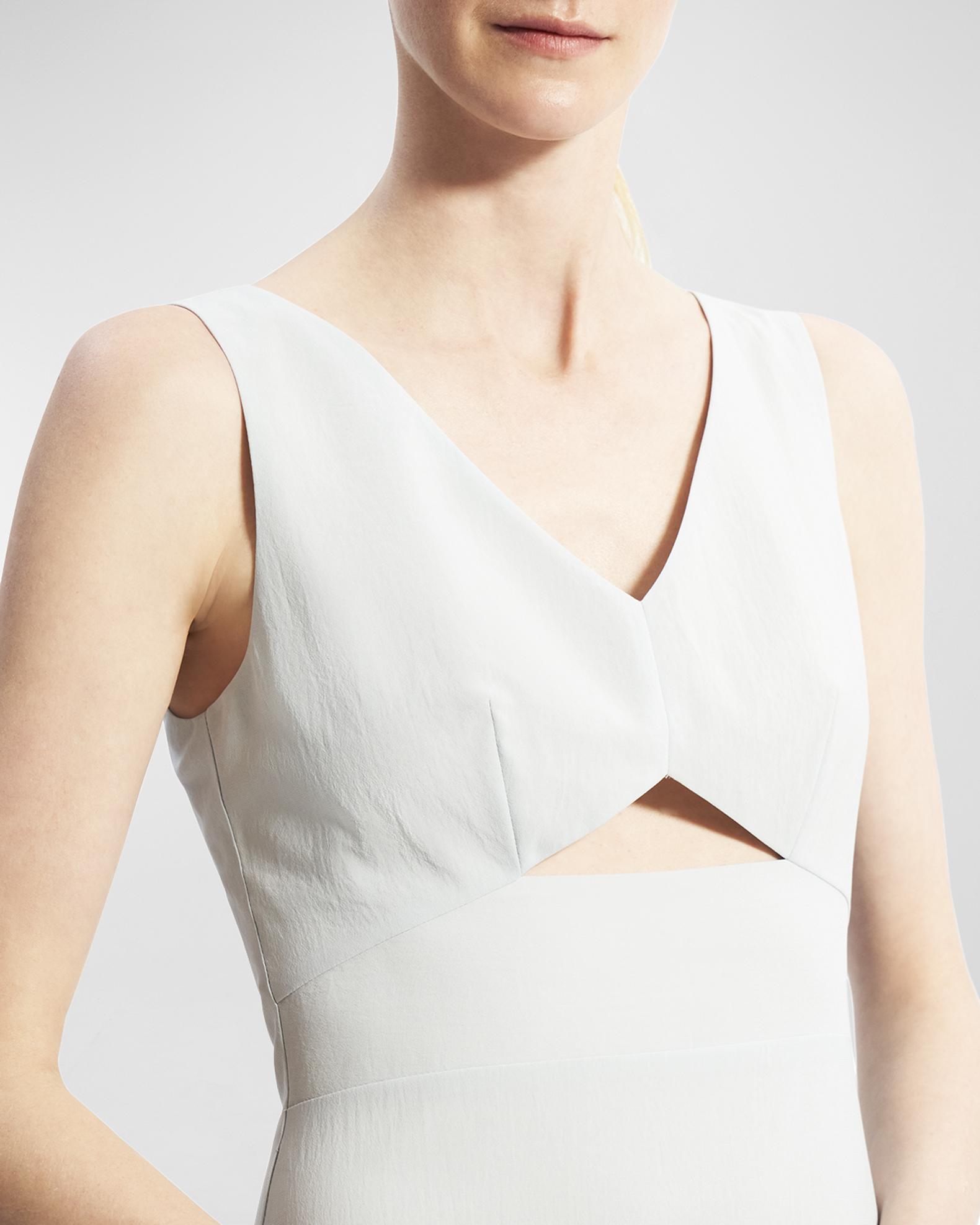 Theory Sleeveless Cutout Midi Dress Neiman Marcus