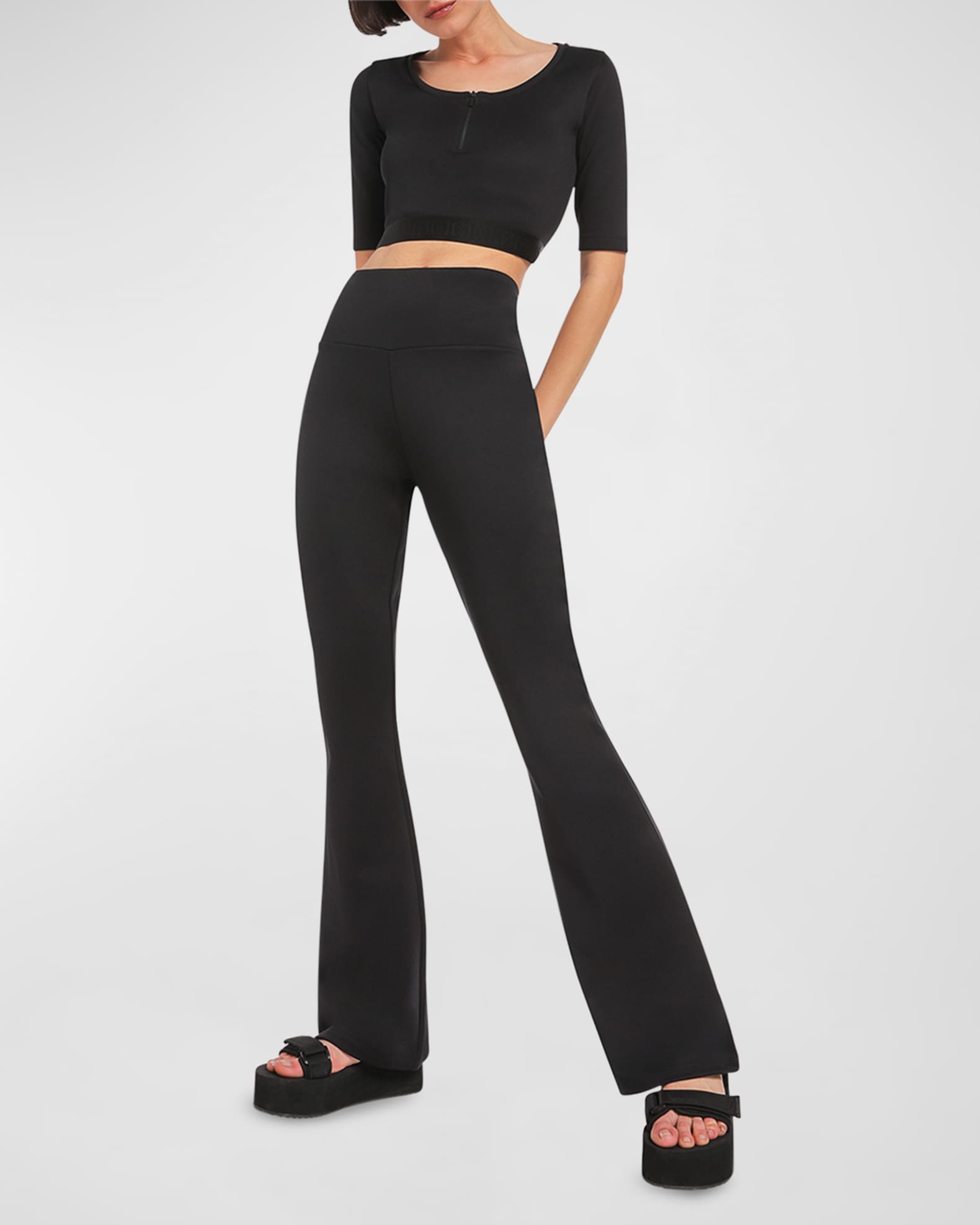 Wolford Mighty 80s Flared Pants | Neiman Marcus
