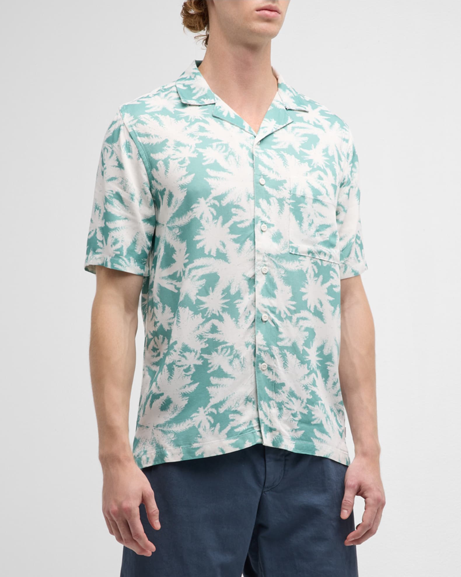 Onia Men's Printed Camp Shirt | Neiman Marcus