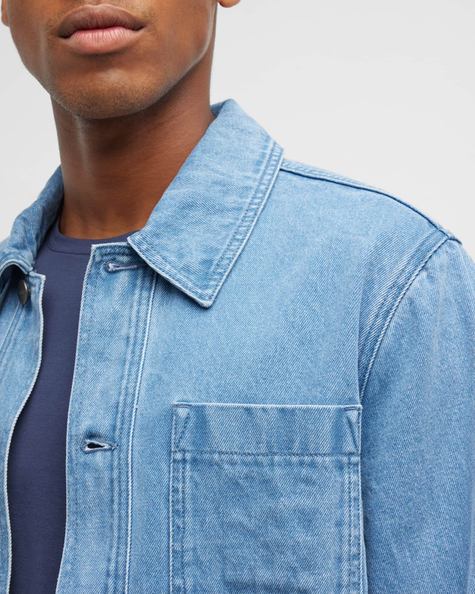 Onia Men's Denim Utility Jacket | Neiman Marcus