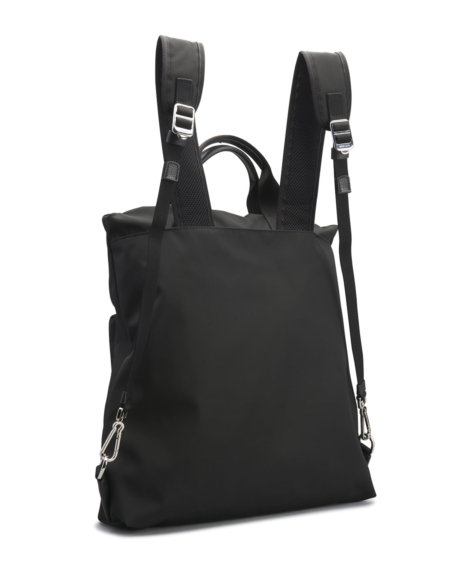 Giorgio Armani Men's Soft Nylon & Leather Backpack | Neiman Marcus