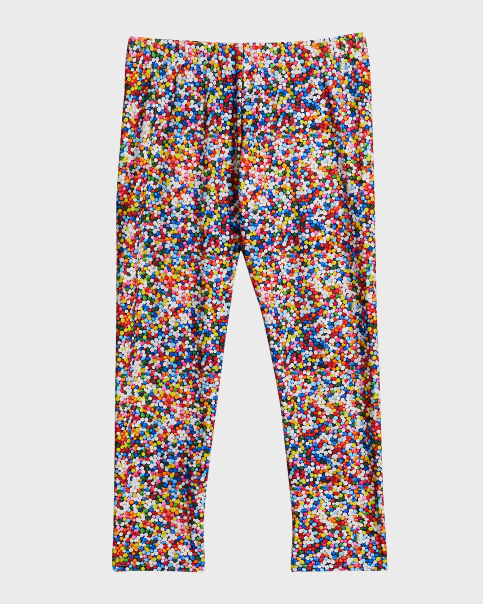 Girl's Rainbow Sprinkles-Print Leggings | Neiman Marcus