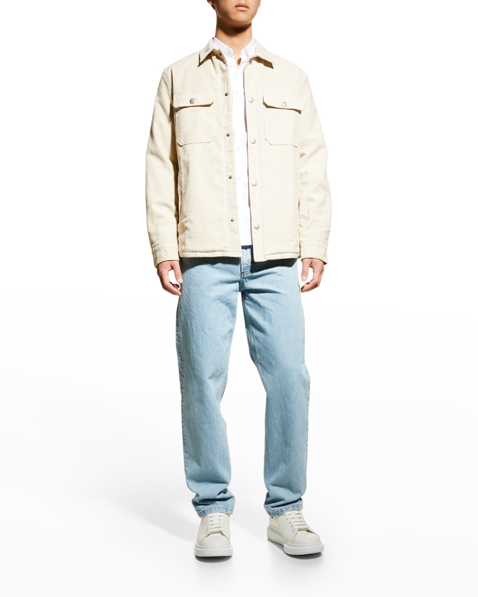 A.P.C. Men's Alex Snap-Front Blouson Jacket | Neiman Marcus