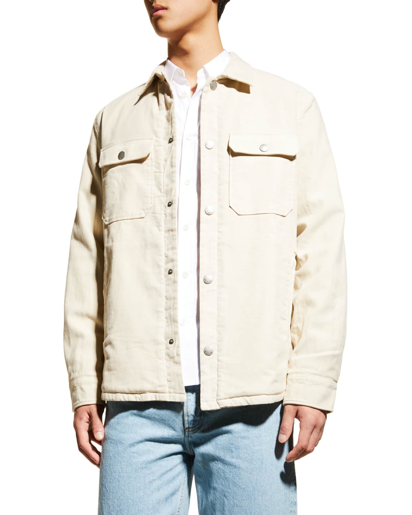 A.P.C. Men's Alex Snap-Front Blouson Jacket | Neiman Marcus