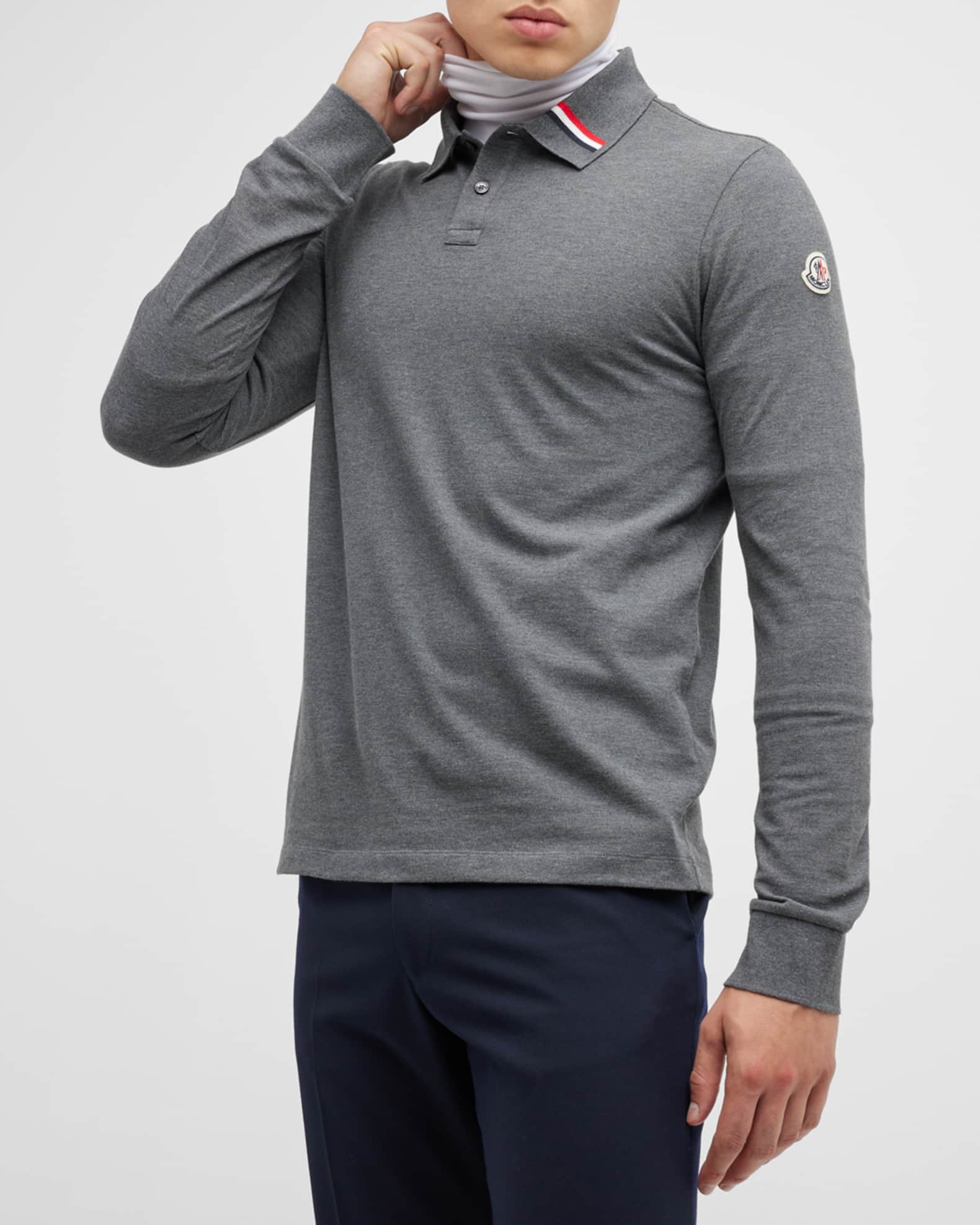 Moncler Men's Signature Polo Shirt | Neiman Marcus