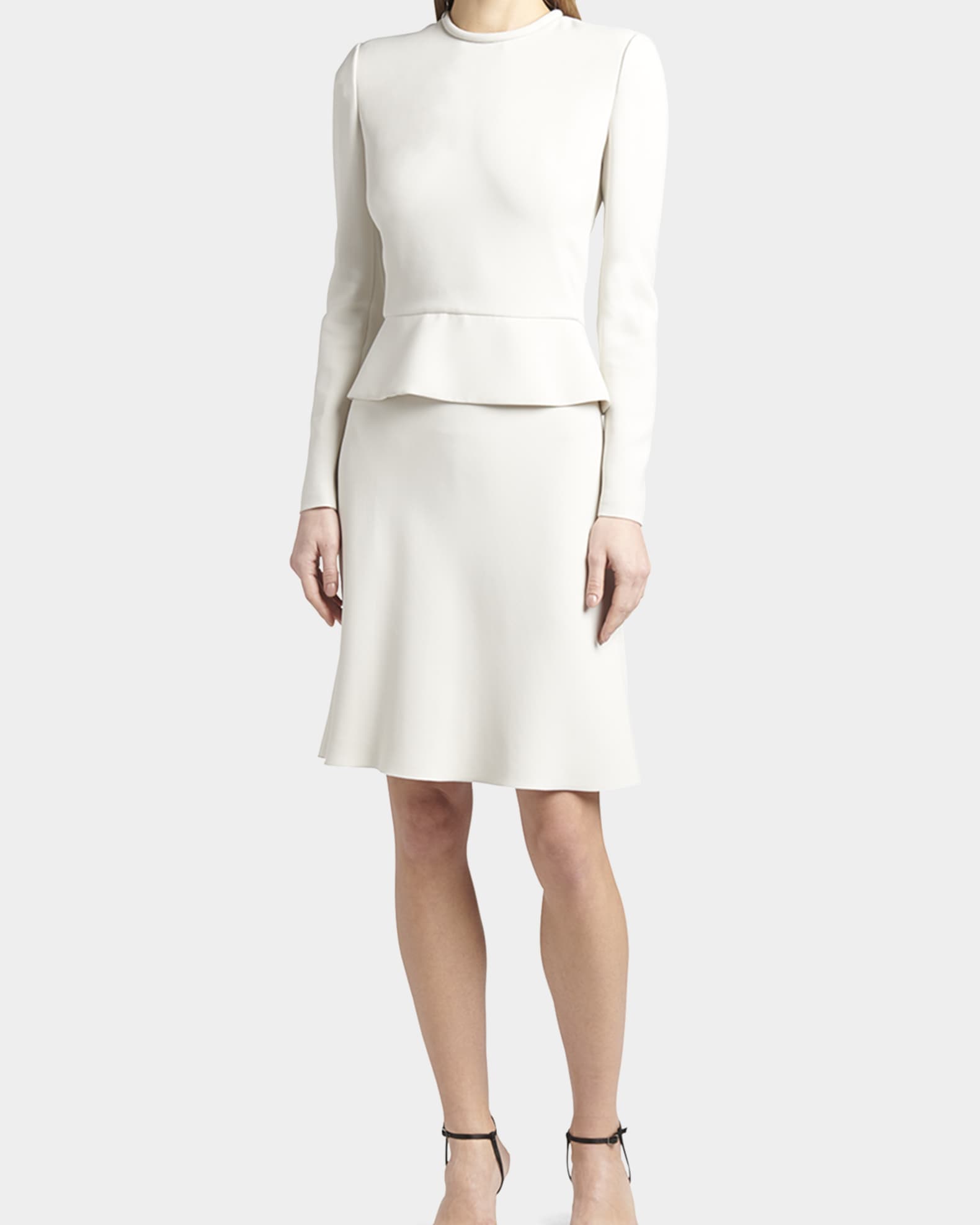 Giorgio Armani Peplum Cady Dress | Neiman Marcus