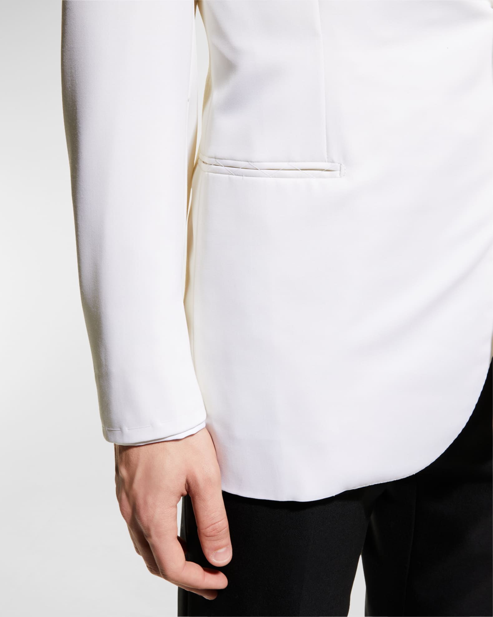 Brioni Men's Solid Wool Dinner Jacket | Neiman Marcus