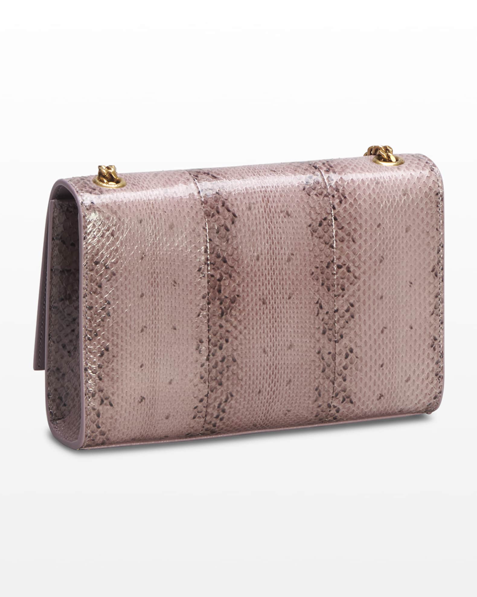 Saint Laurent Kate Small YSL Snakeskin Crossbody Bag | Neiman Marcus