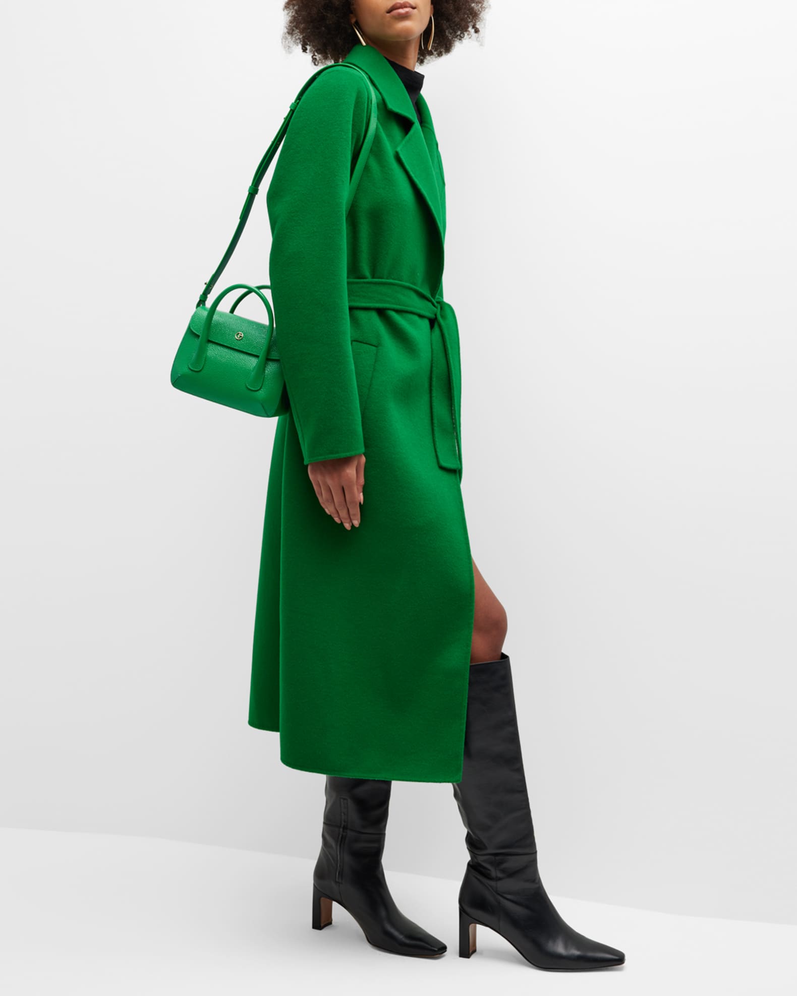 Giorgio Armani Mini Textured Leather Top-Handle Bag | Neiman Marcus