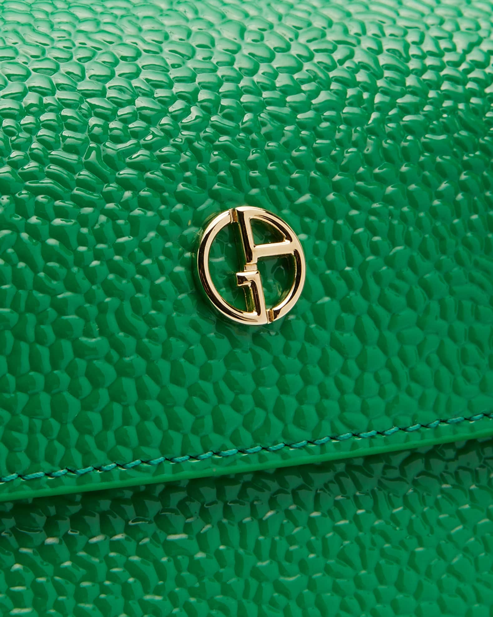 Giorgio Armani Mini Textured Leather Top-Handle Bag | Neiman Marcus