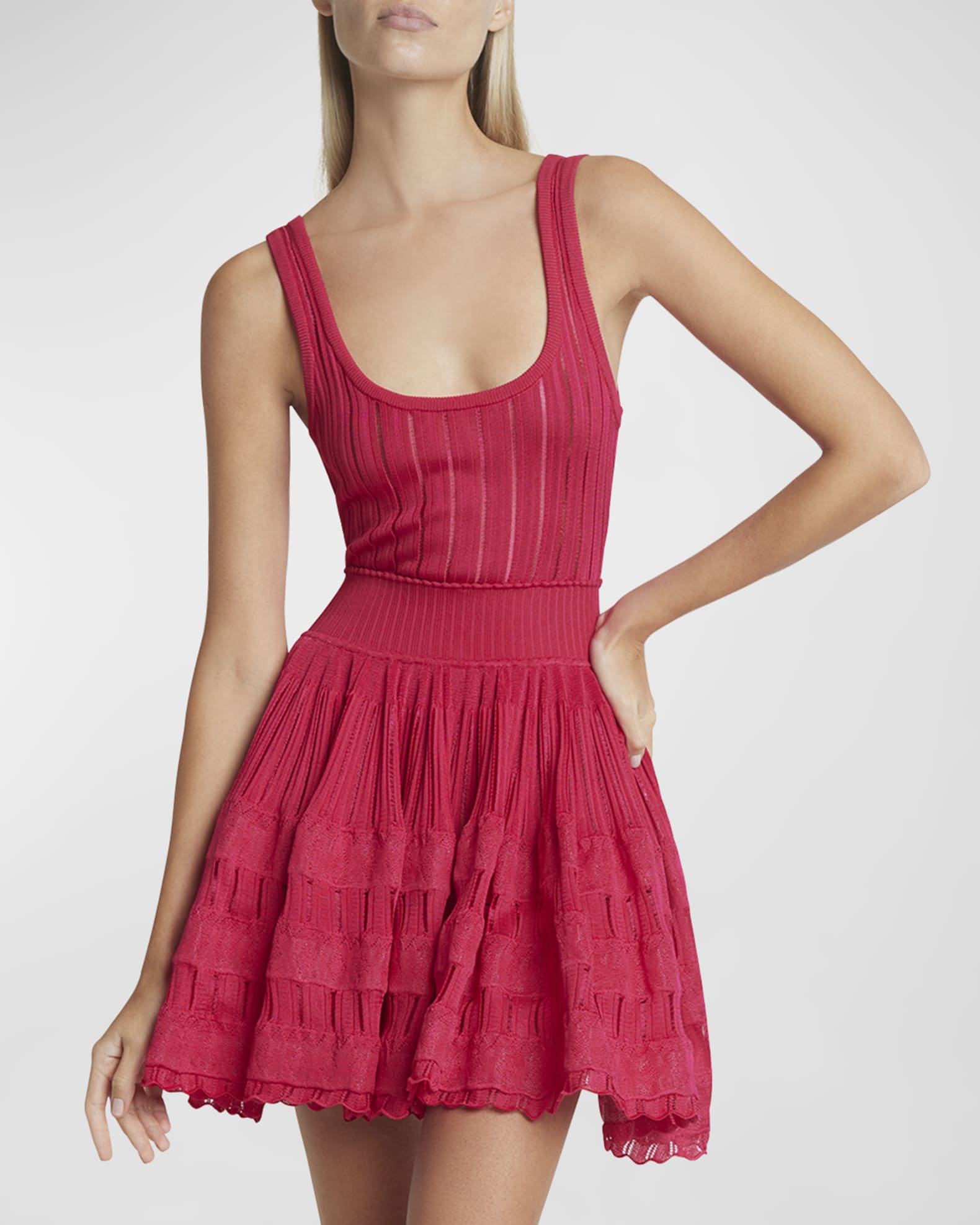 ALAIA Crinoline Mini Dress | Neiman Marcus